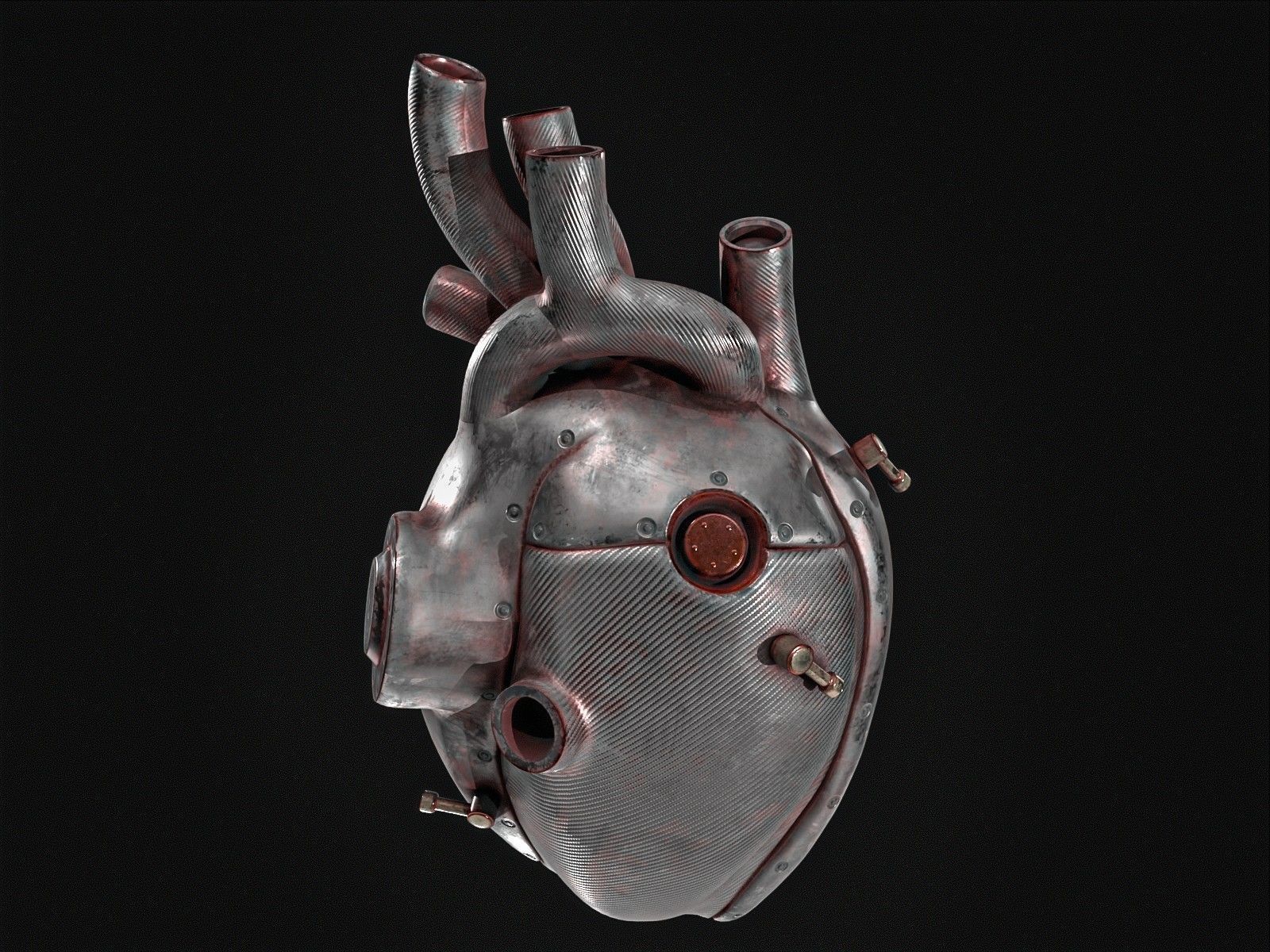 3D model Sci-fi Steel Heart VR / AR / low-poly | CGTrader
