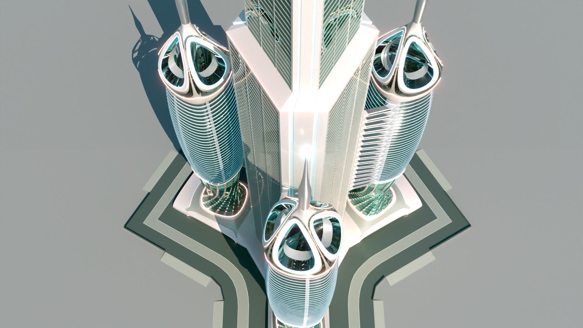 Futuristic Building Concept V1-03 3D model | CGTrader