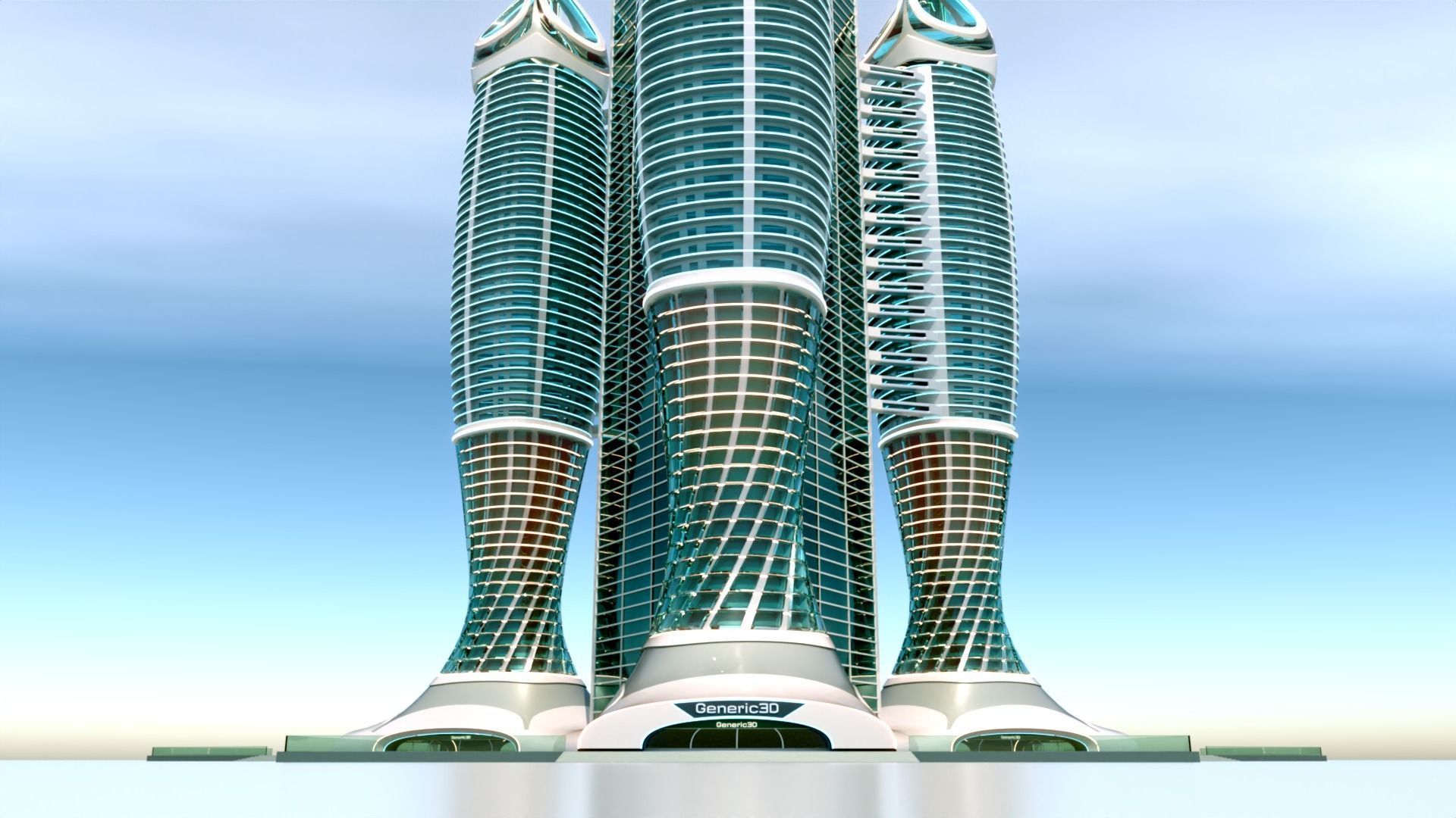 Futuristic Building Concept V1-03 3D model | CGTrader