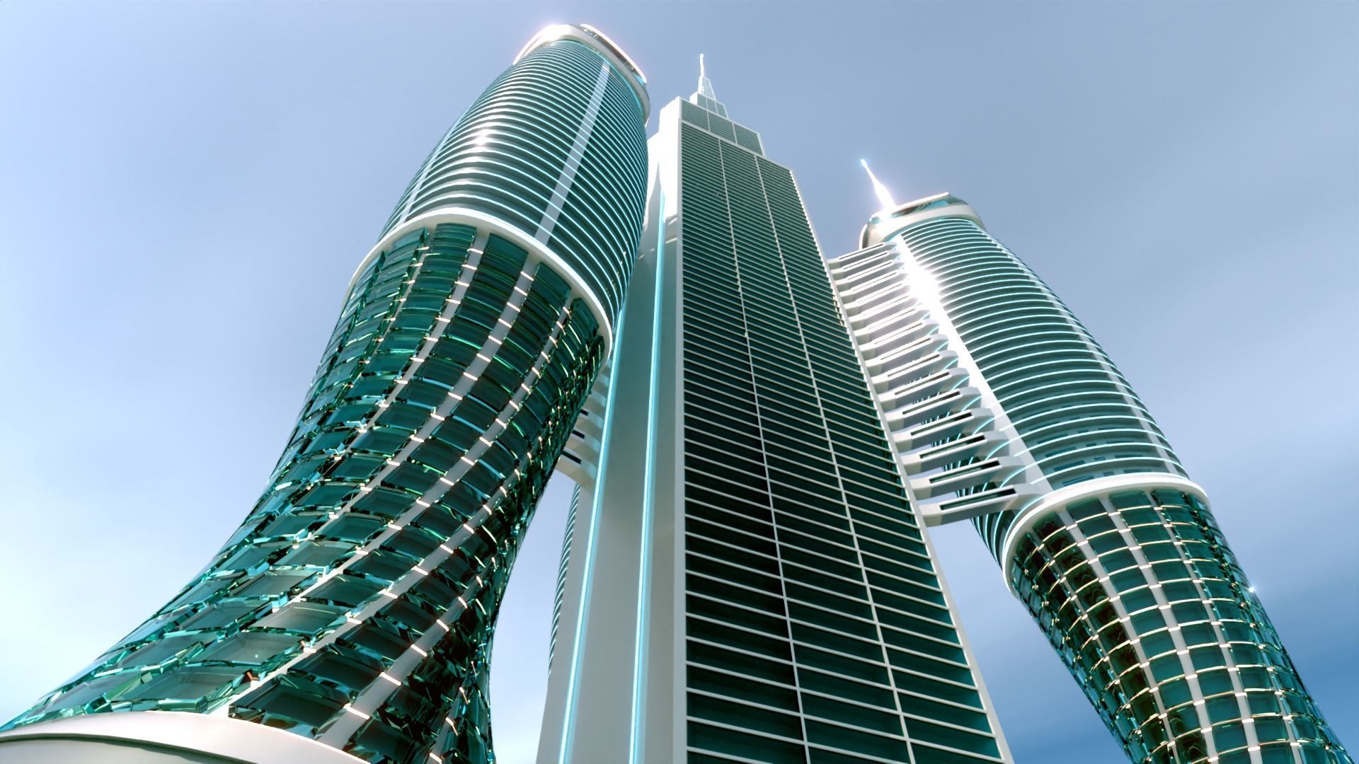 Futuristic Building Concept V1-03 3D model | CGTrader