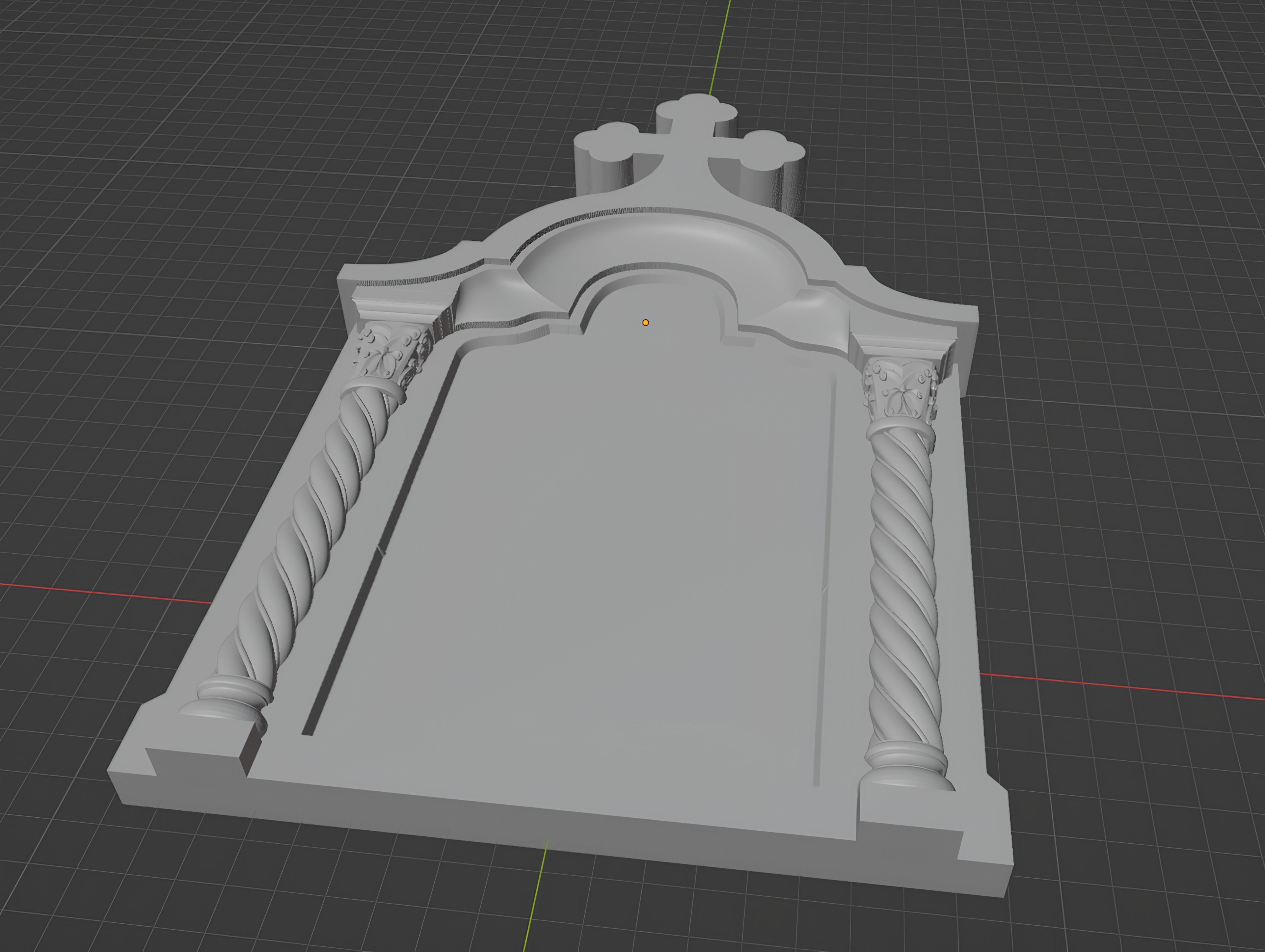 Memorial tombstone 3D 3D model 3D printable | CGTrader