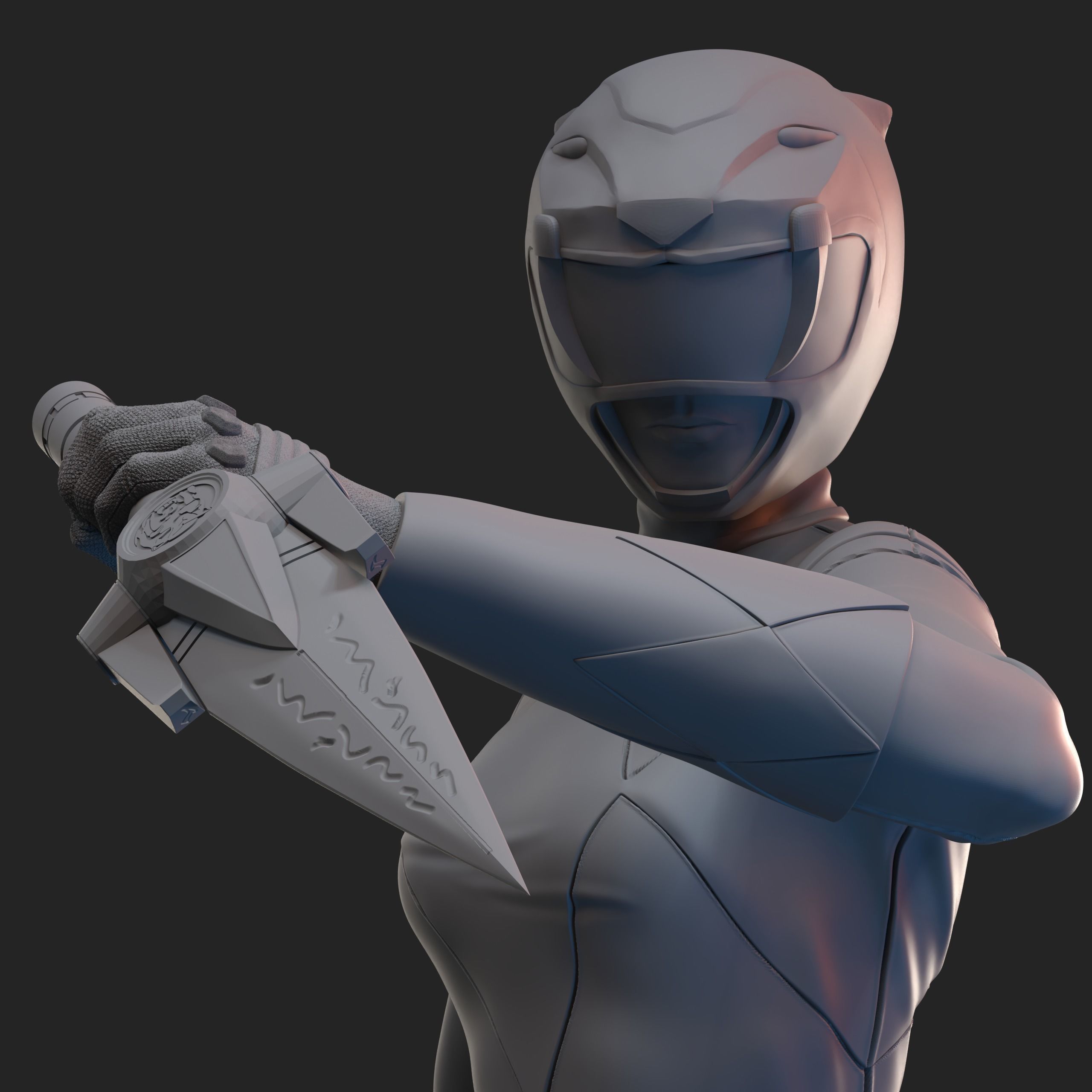 Yellow Ranger - Mighty Morphin Power Rangers 3D model 3D printable ...