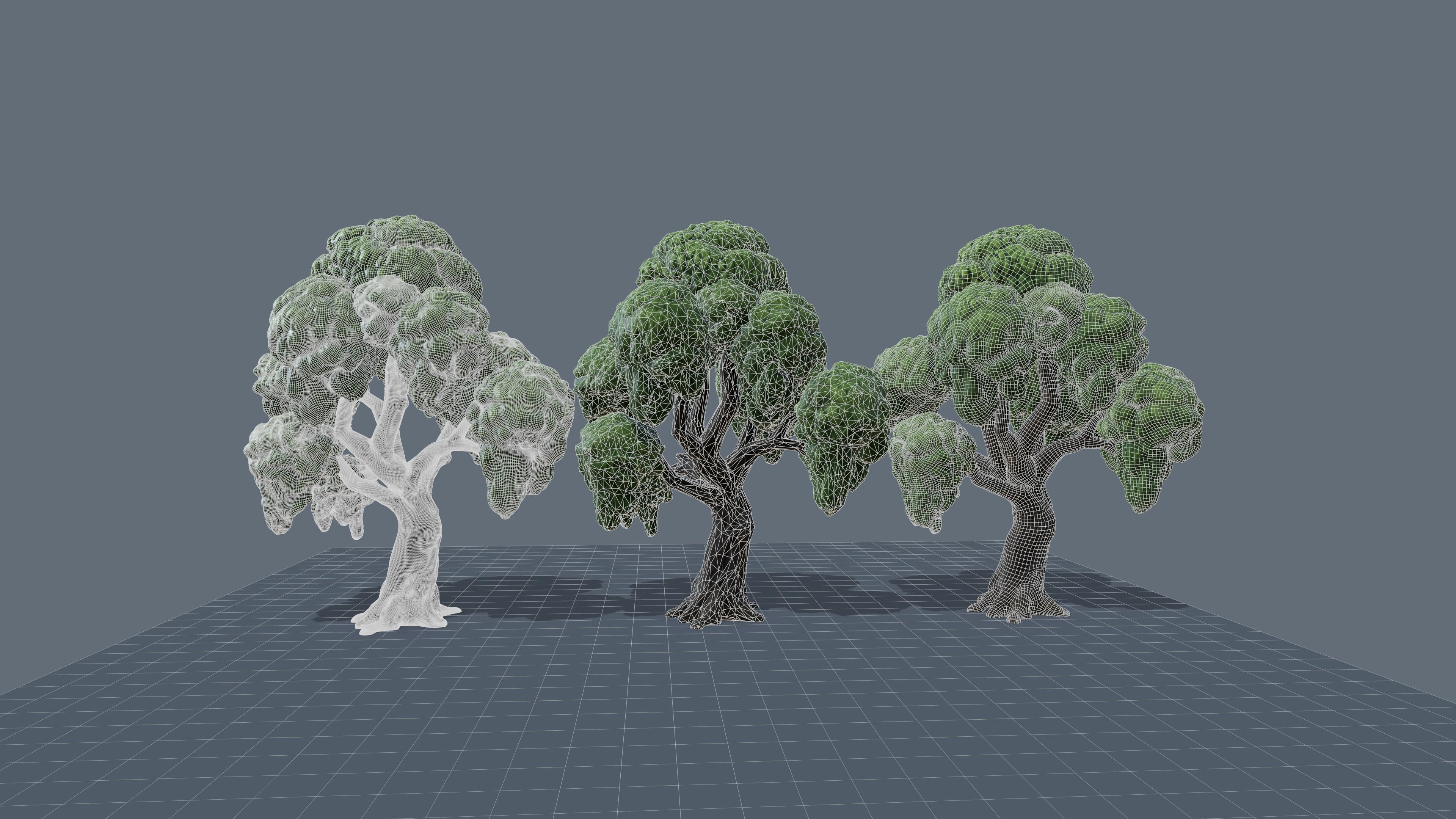 eucalyptus stylized tree 3D model | CGTrader