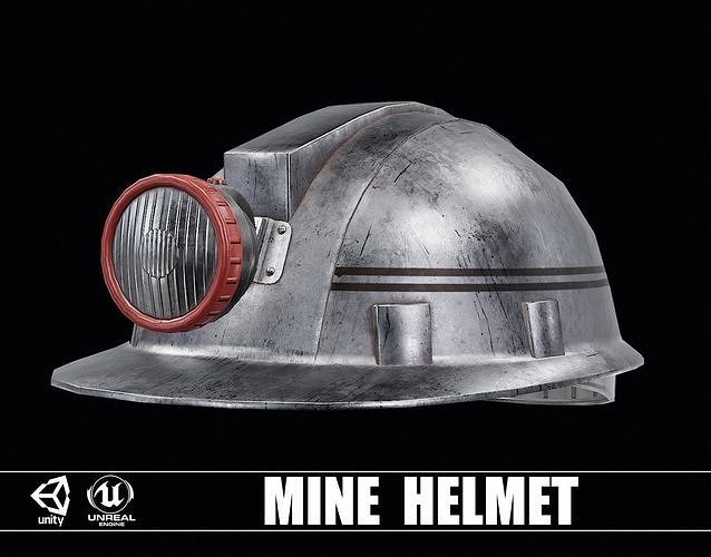 3D model Mine Helmet VR / AR / low-poly | CGTrader
