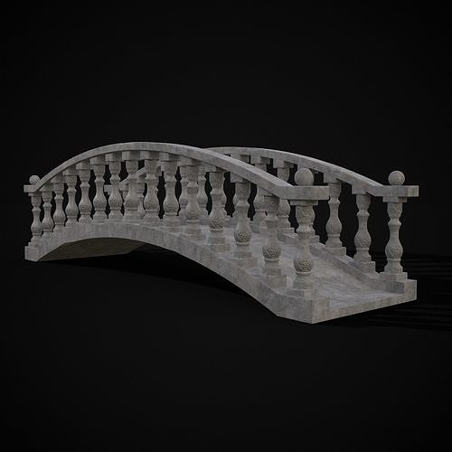 3D model Stone Curved Bridge VR / AR / low-poly | CGTrader