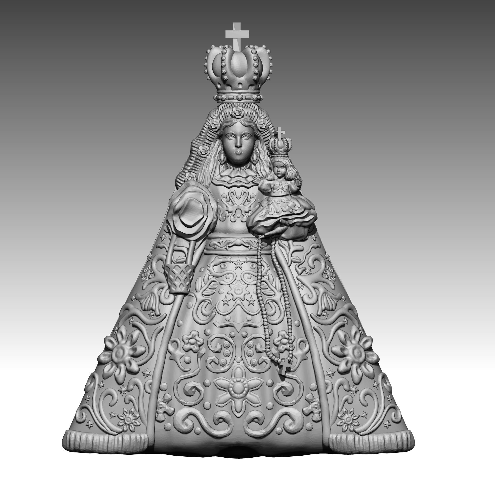 Virgen de Chapi 3D model 3D printable | CGTrader