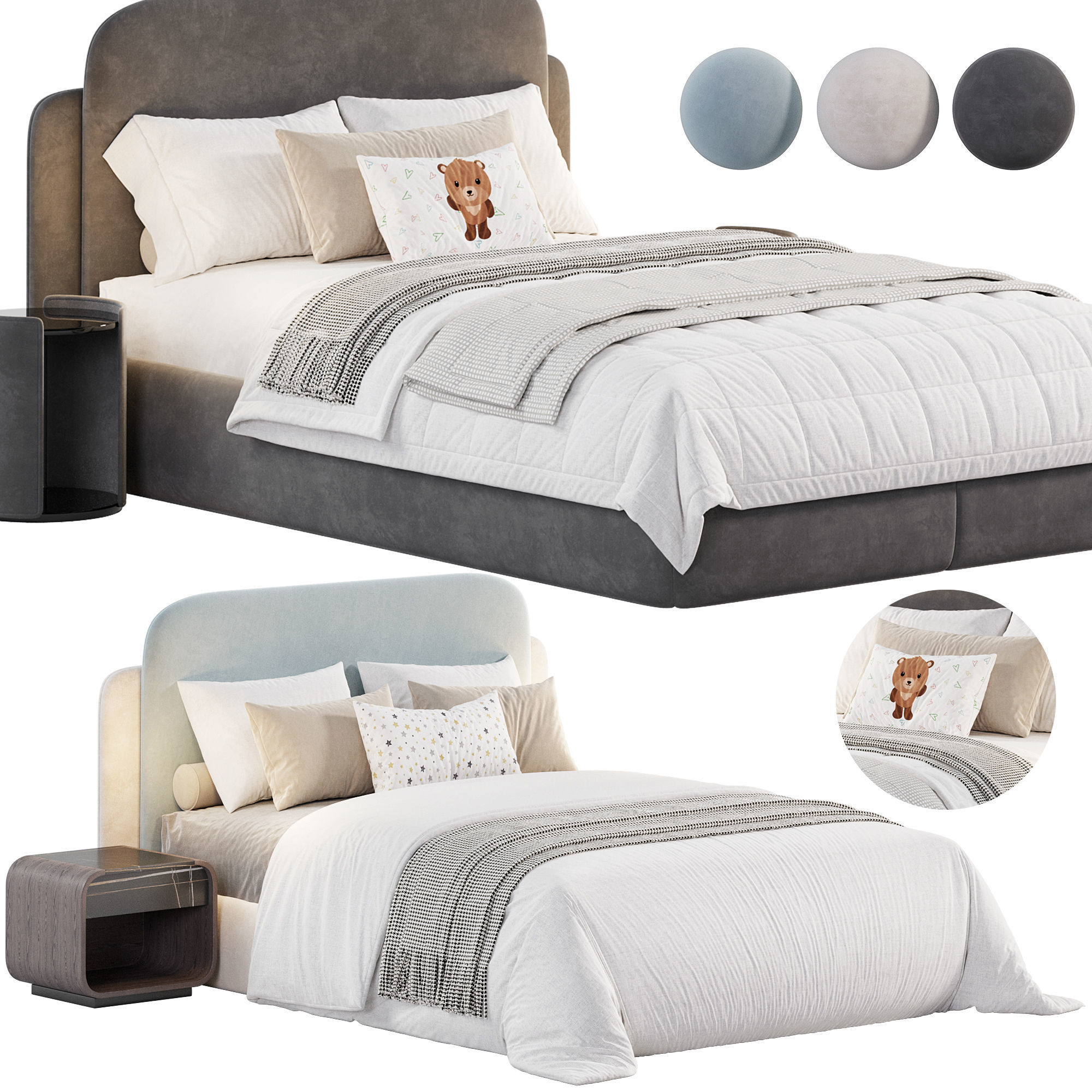 Suspender bed 3D model | CGTrader