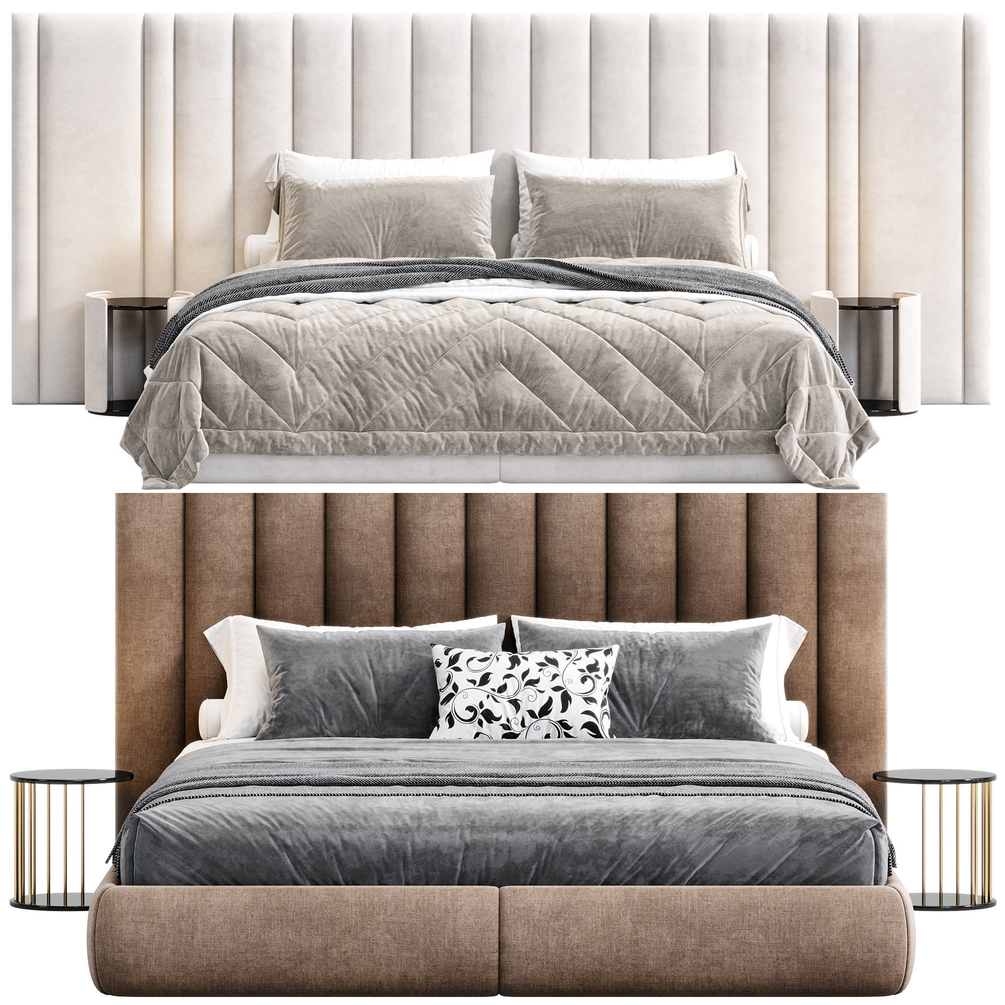 Symmetry Bed By Wallandwall 3D model | CGTrader
