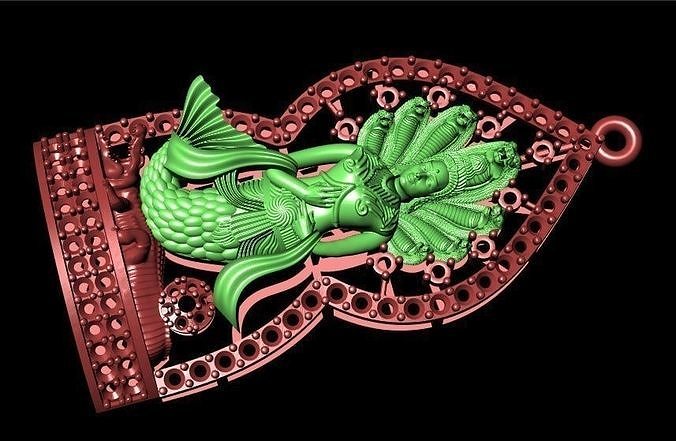 Neang Tepmechar Khmer King for Fish 3D model 3D printable | CGTrader