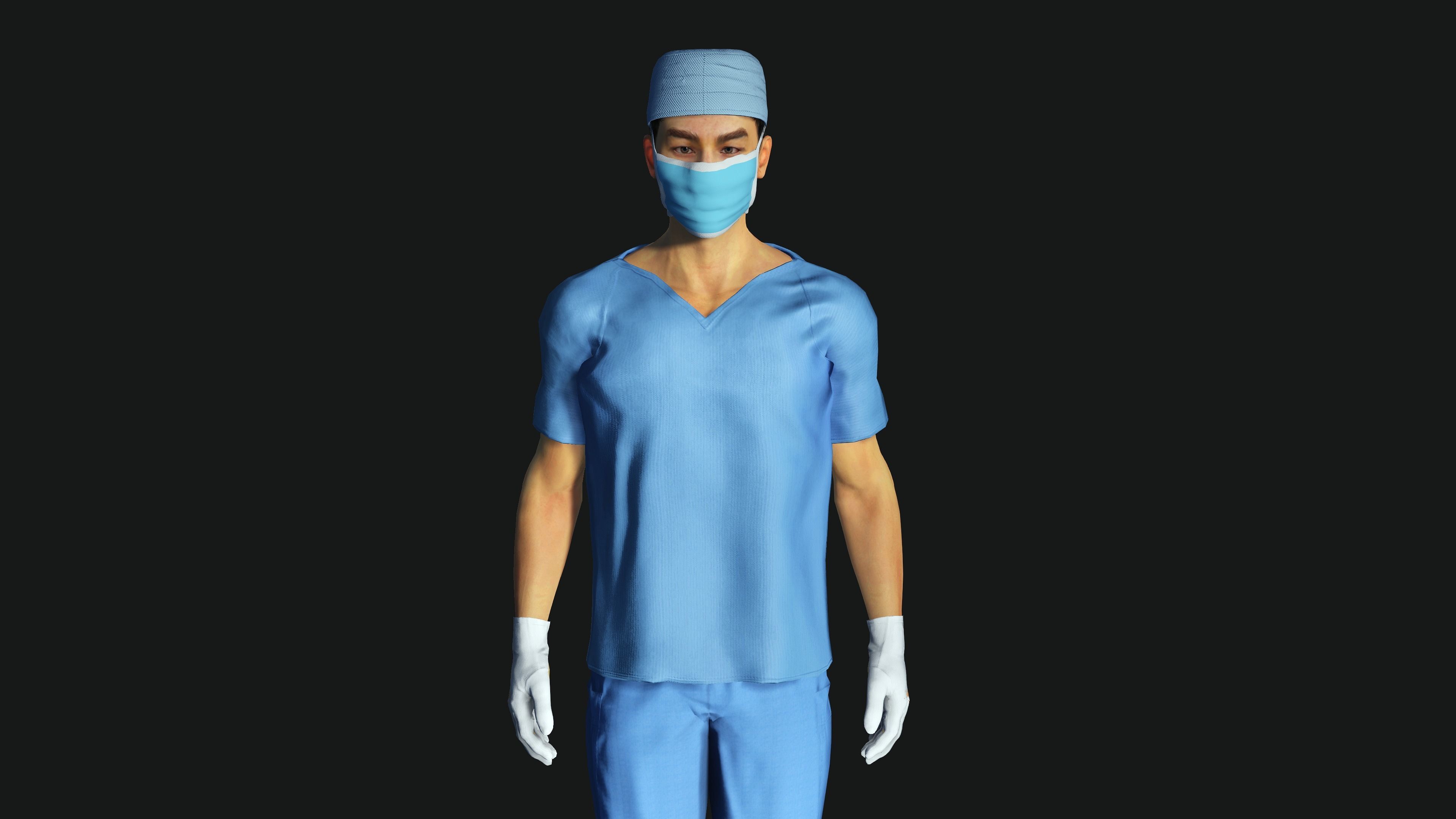 3D model AAA 3D MEDICAL NURSE DOCTOR SURGEON-REALISTIC RIG GAME ...