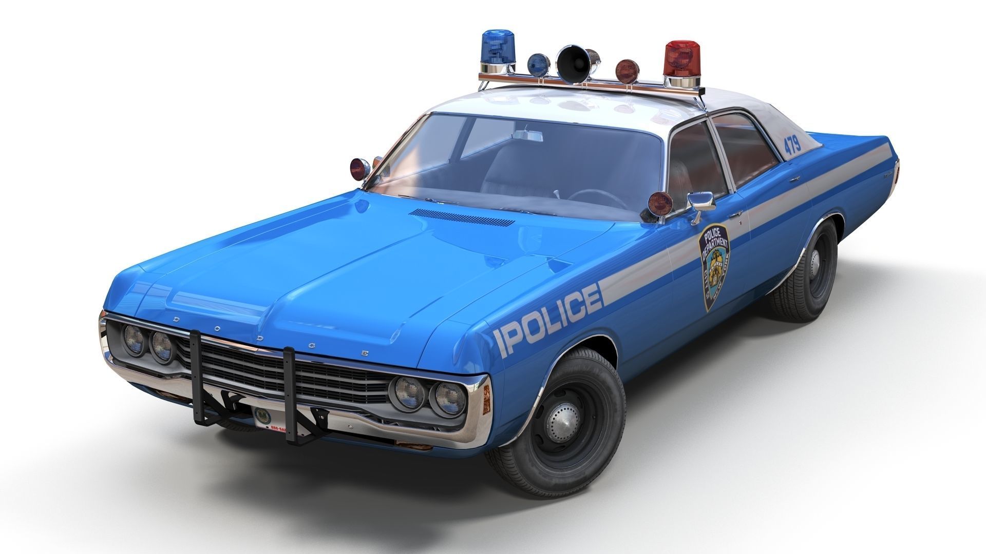 3D model Dodge Polara police car VR / AR / low-poly | CGTrader