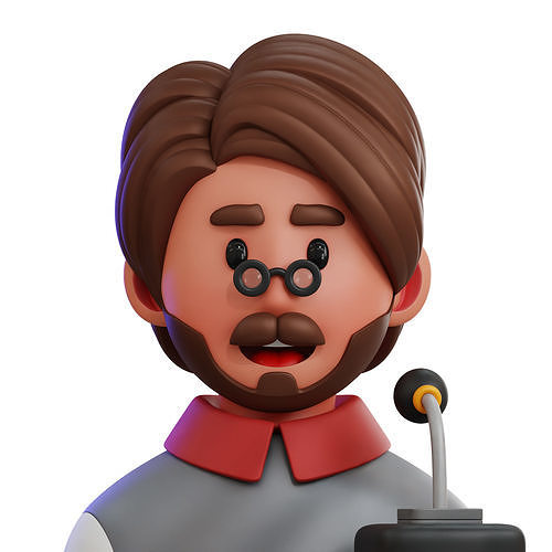 3D model Lecturer Avatar 3D Icon VR / AR / low-poly | CGTrader