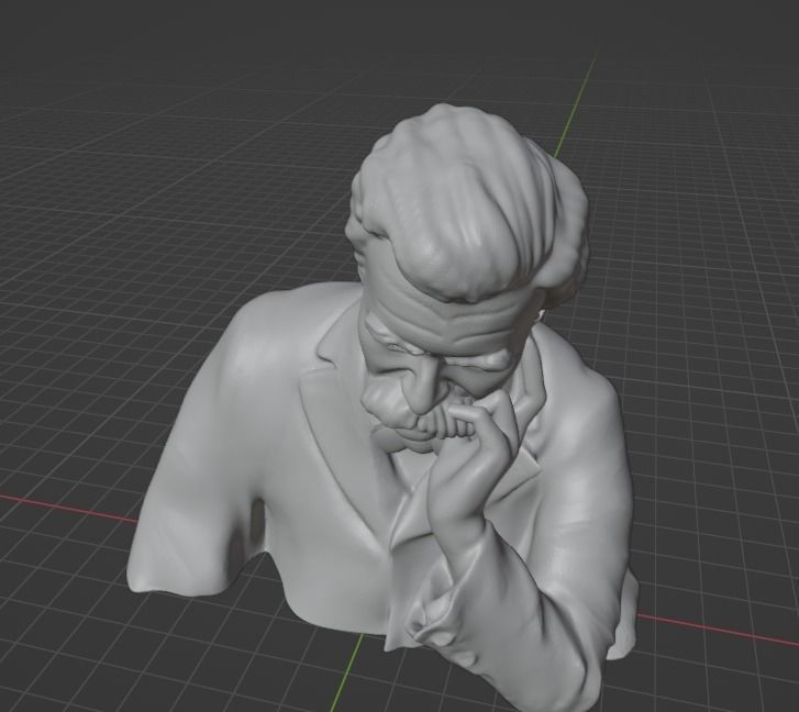 Friedrich Nietzsche Statue 3D model 3D printable | CGTrader
