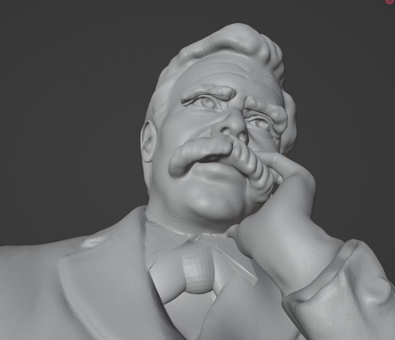Friedrich Nietzsche Statue 3D model 3D printable | CGTrader