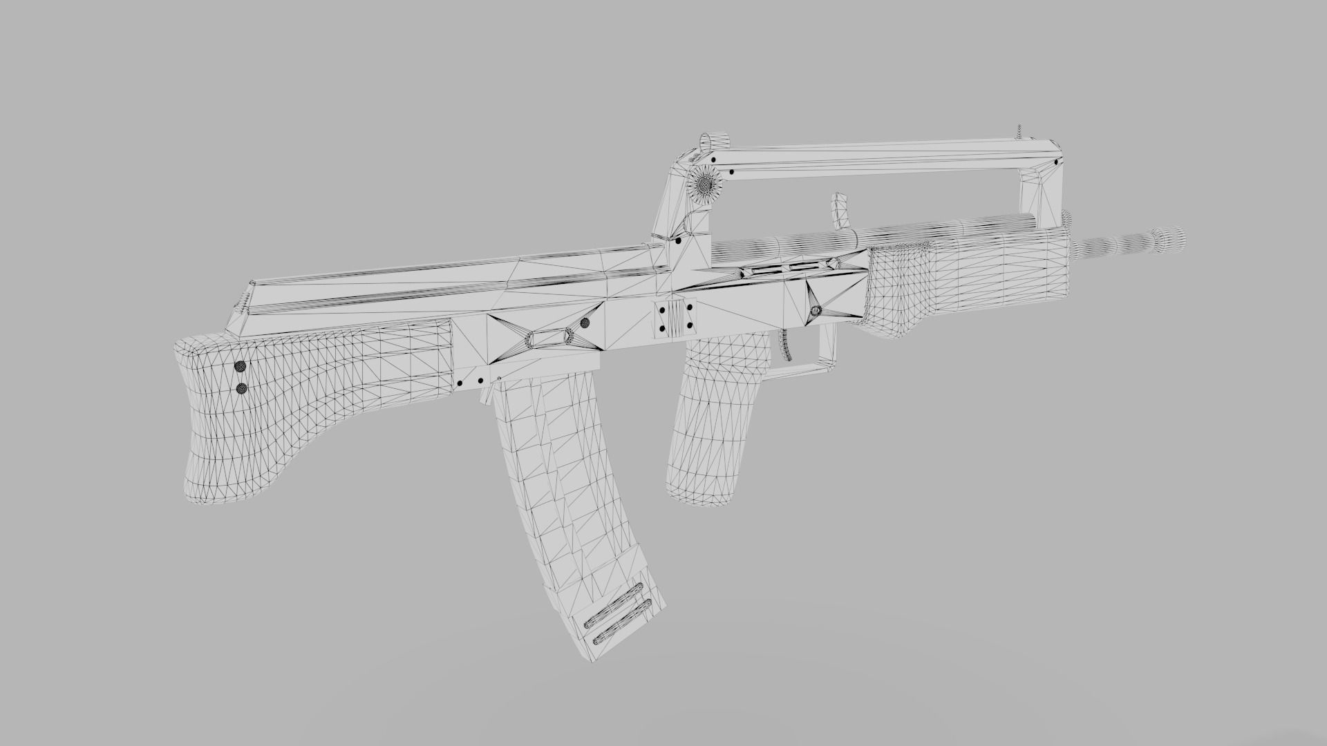 3D model FA-47 Rifle VR / AR / low-poly | CGTrader