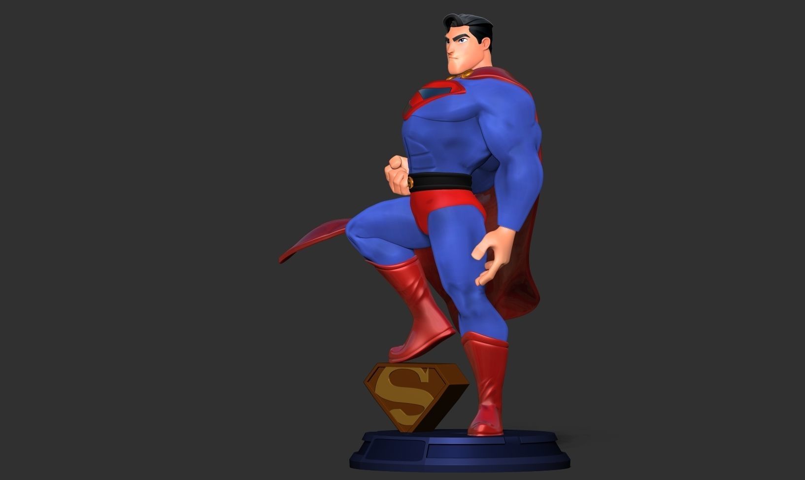 Superman Stylized 3D model 3D printable | CGTrader