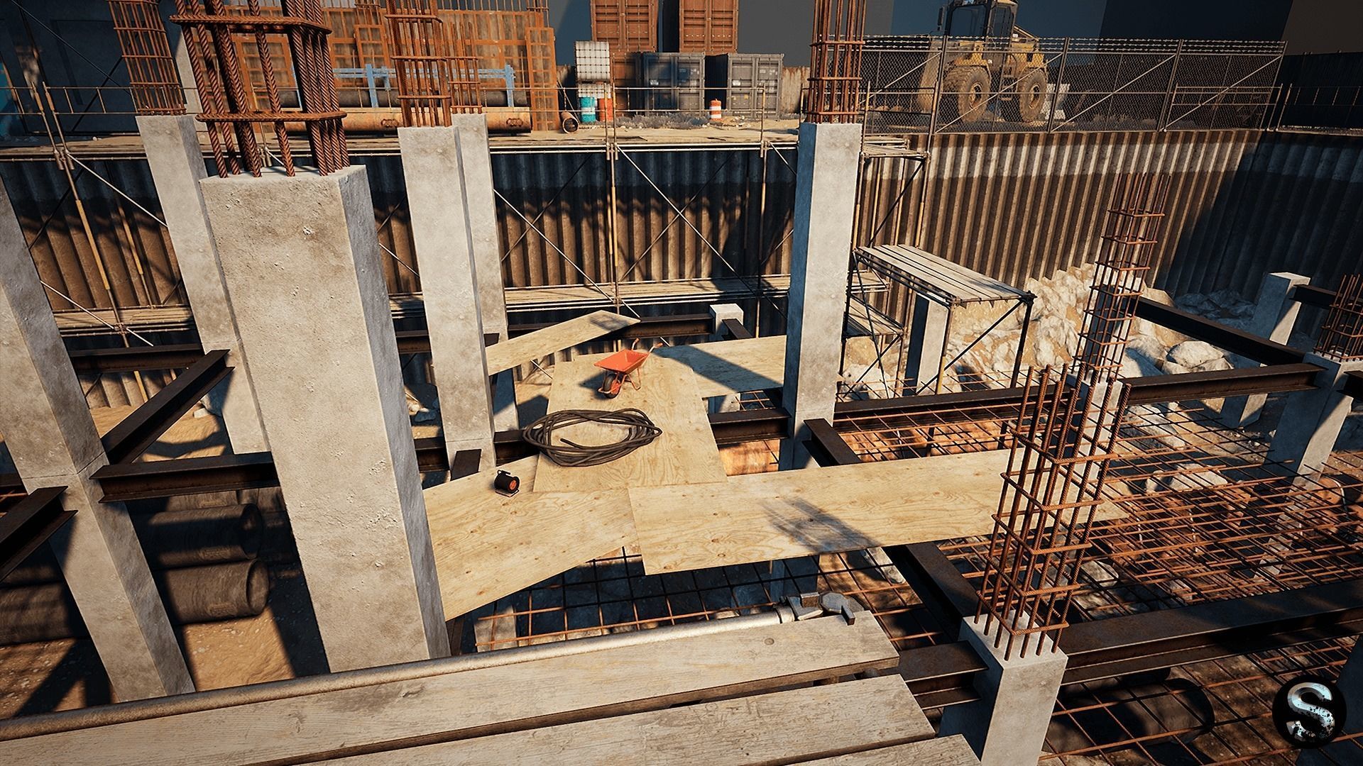3D model Construction Site VR / AR / low-poly | CGTrader