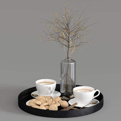 Coffee Set Drcg Model 099 3d Model Cgtrader