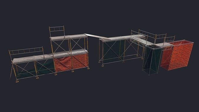3D model Scaffolding VR / AR / low-poly | CGTrader