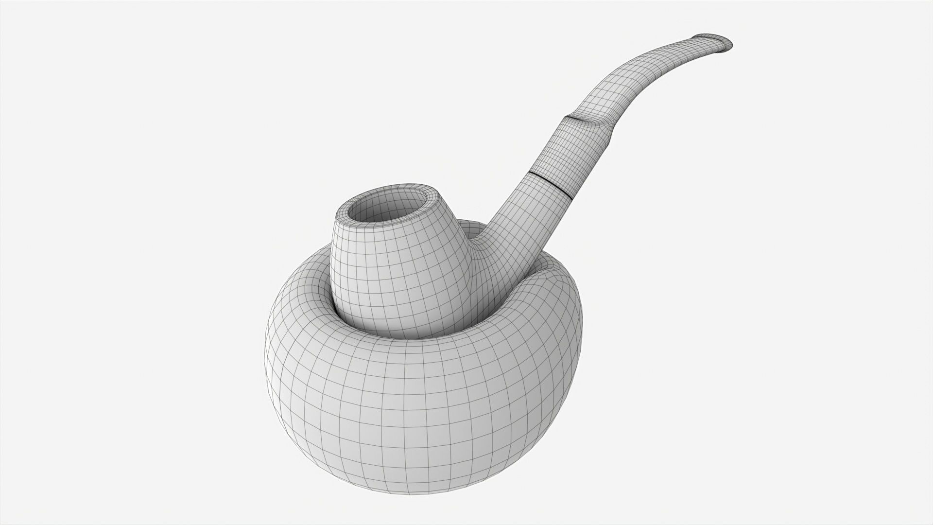 Smoking Pipe Holder Single with Pipe 3D model | CGTrader