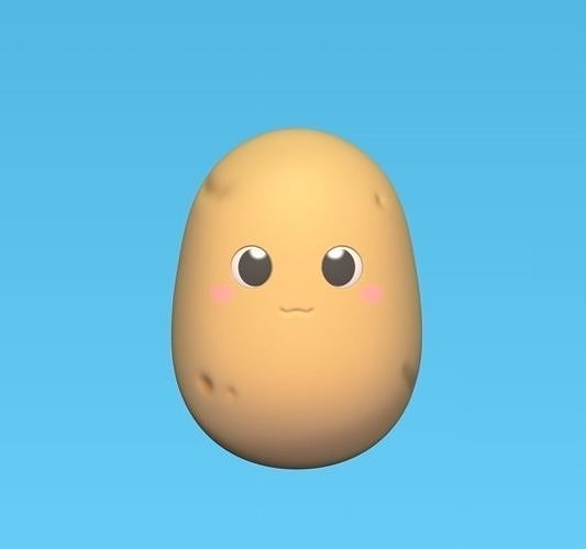 Potato 3D model 3D printable | CGTrader