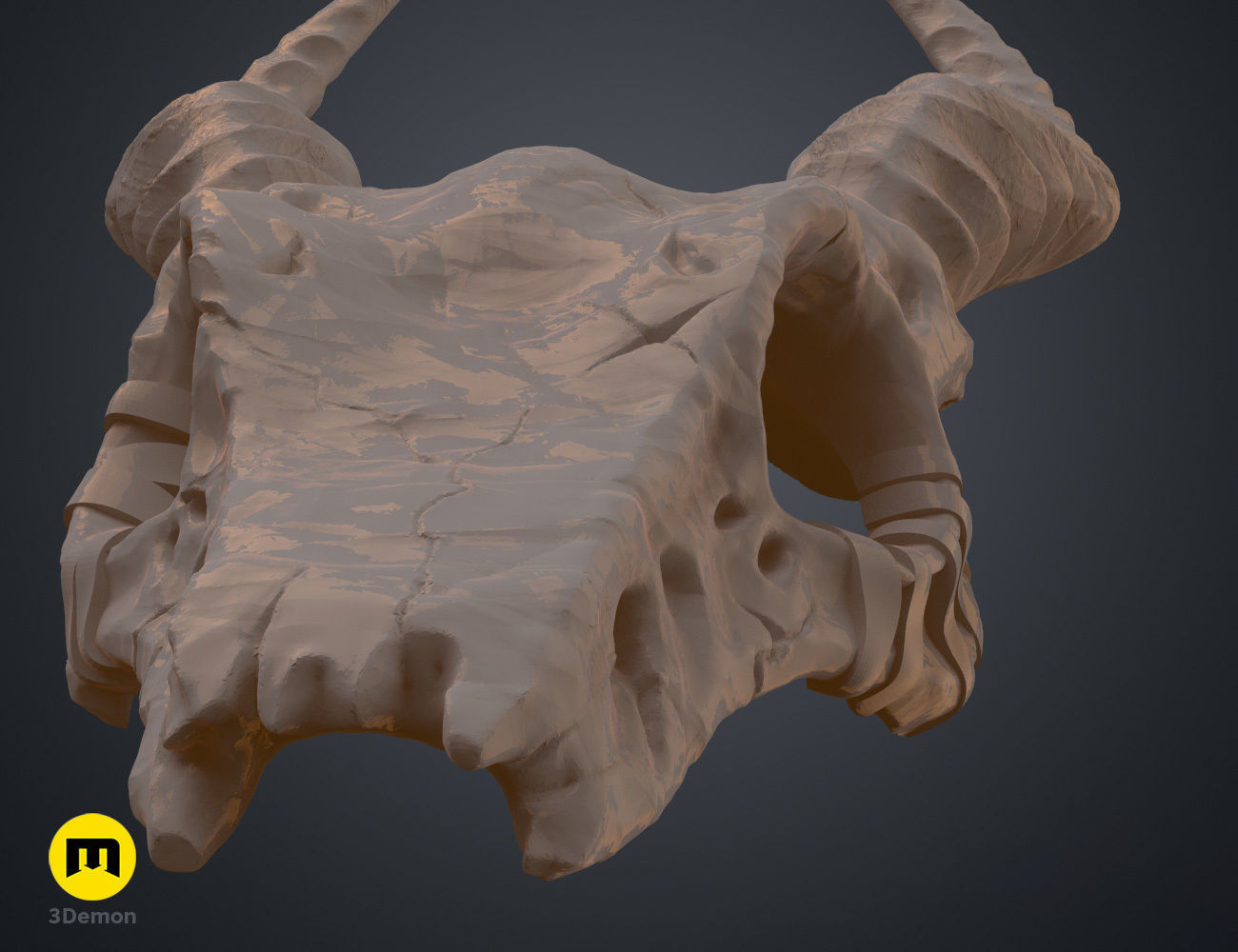 Shaman Skull with Horns 3D model 3D printable | CGTrader