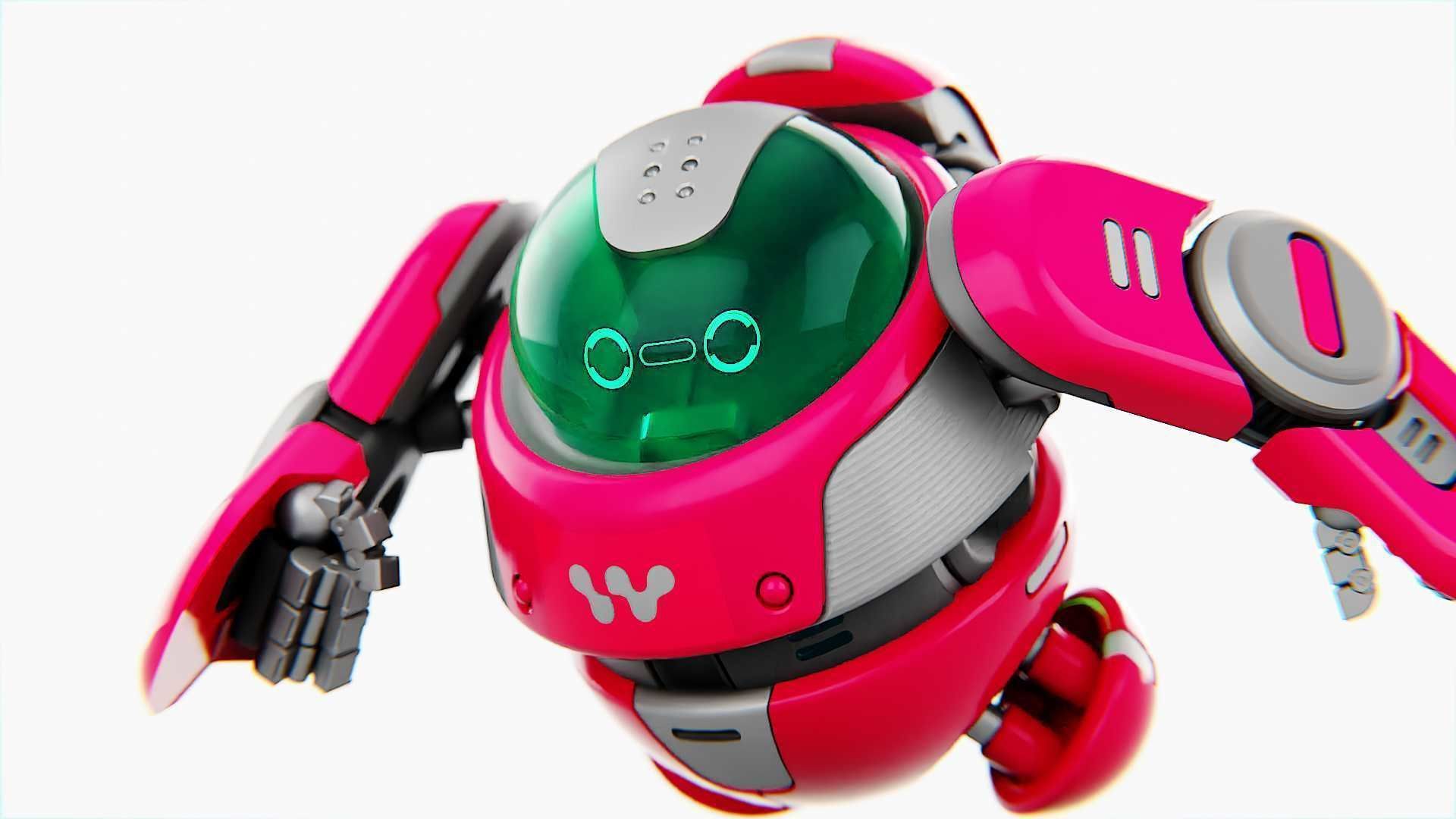 DRONE BOT S-2000 RIGGED 3D model rigged | CGTrader