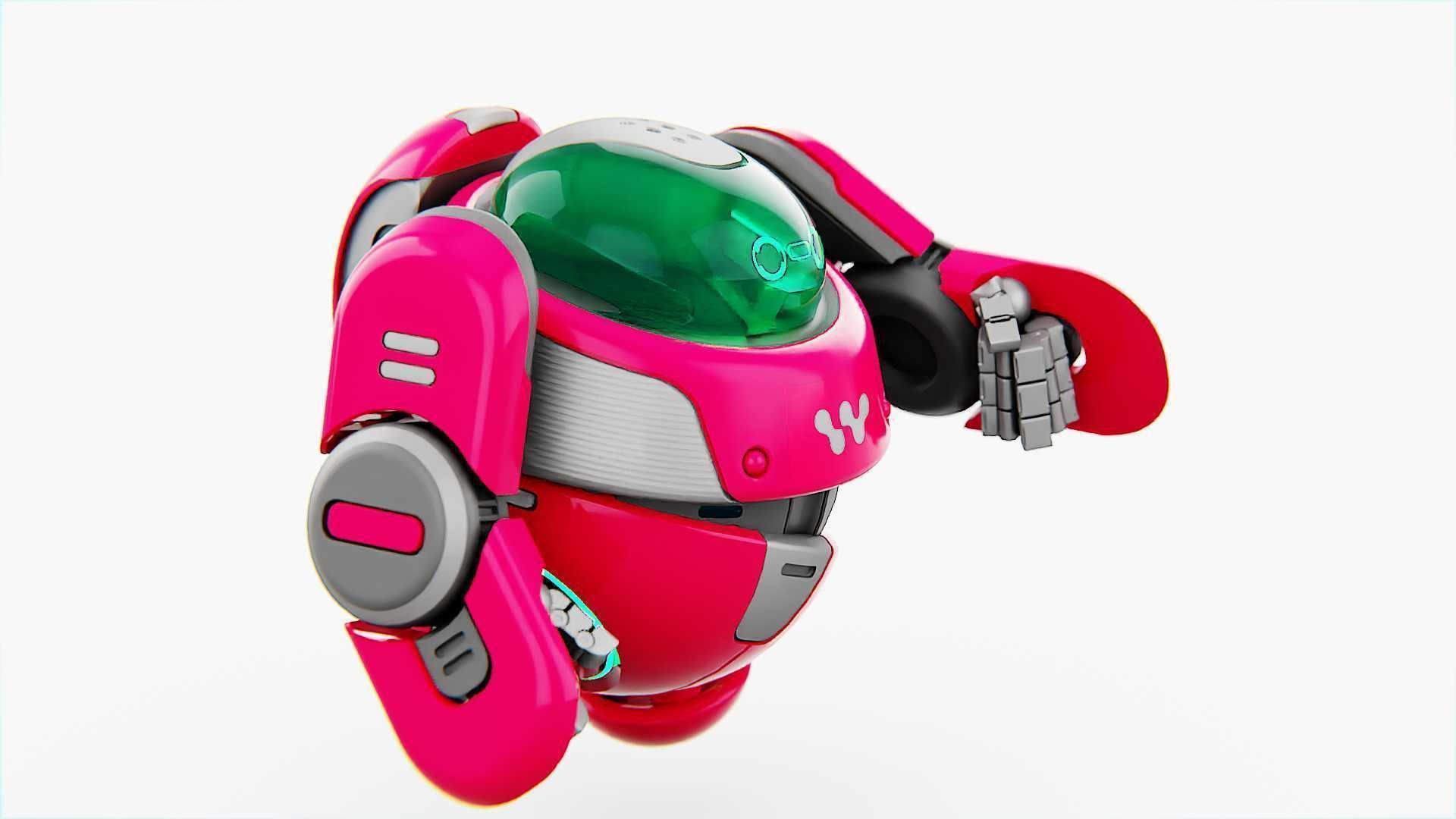 DRONE BOT S-2000 RIGGED 3D model rigged | CGTrader