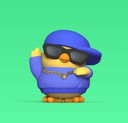 Bird Hip Hop 3D model 3D printable | CGTrader