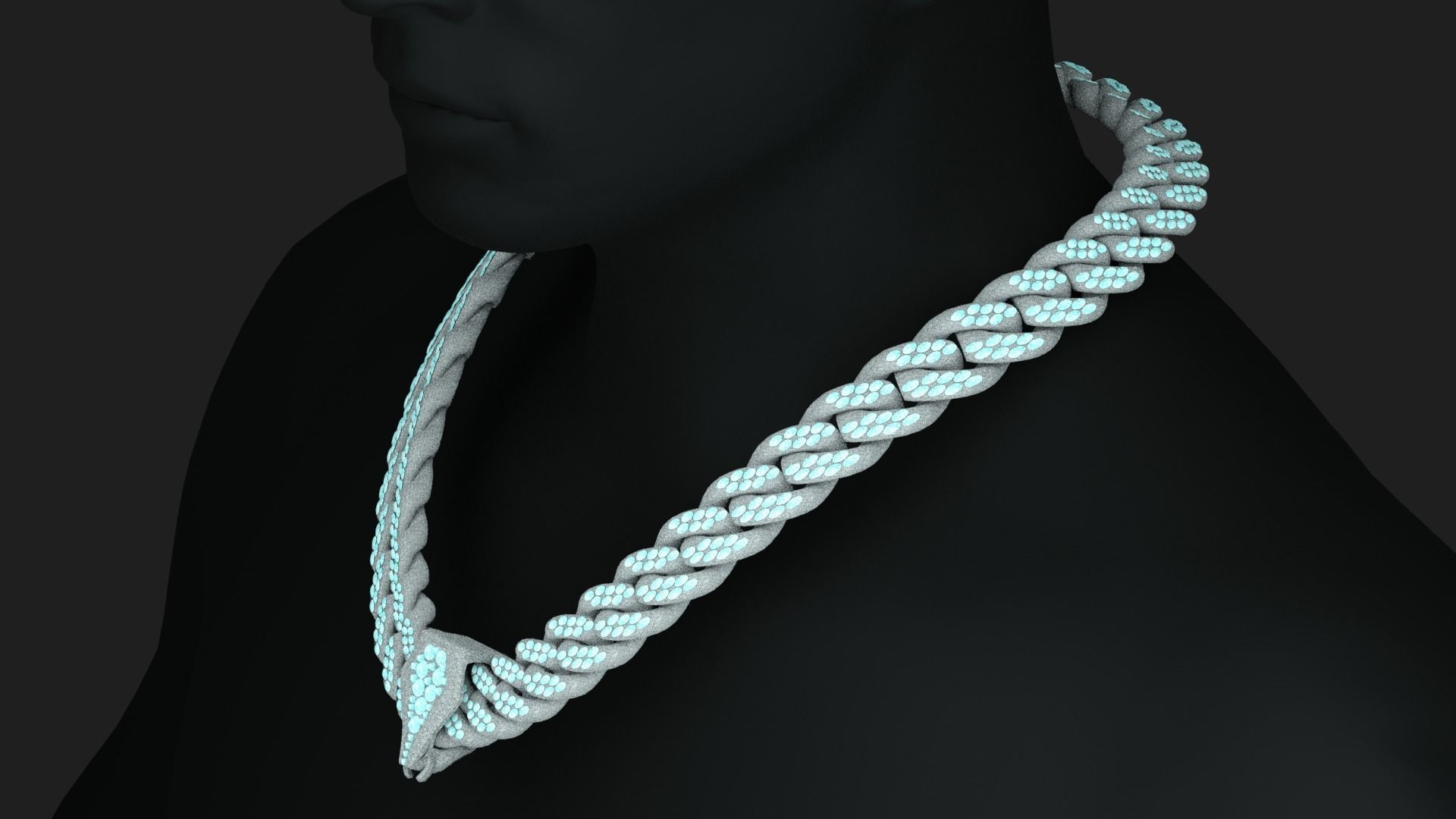 Cuban Chain Template GTA 5 3D model | CGTrader