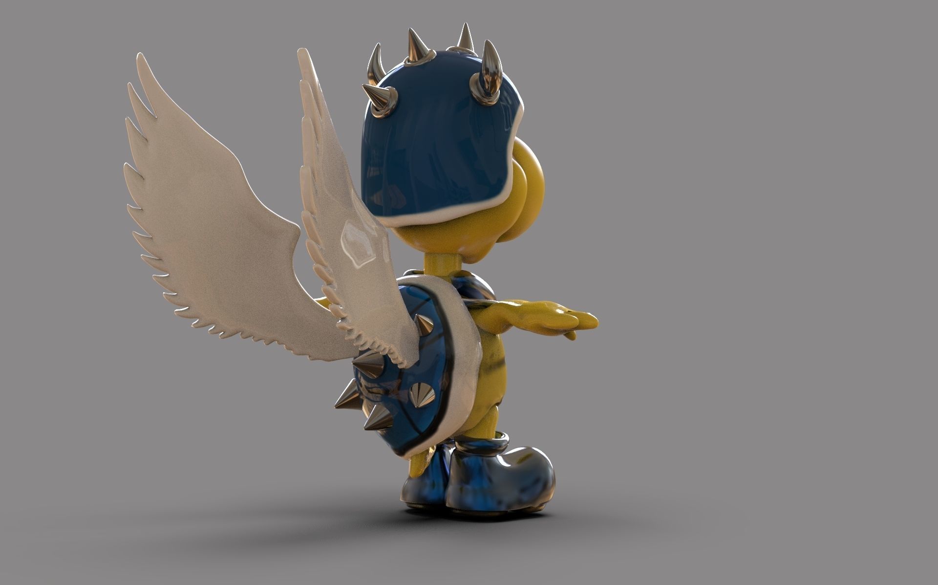 3D model Blue Shell Koopa Troopa VR / AR / low-poly | CGTrader