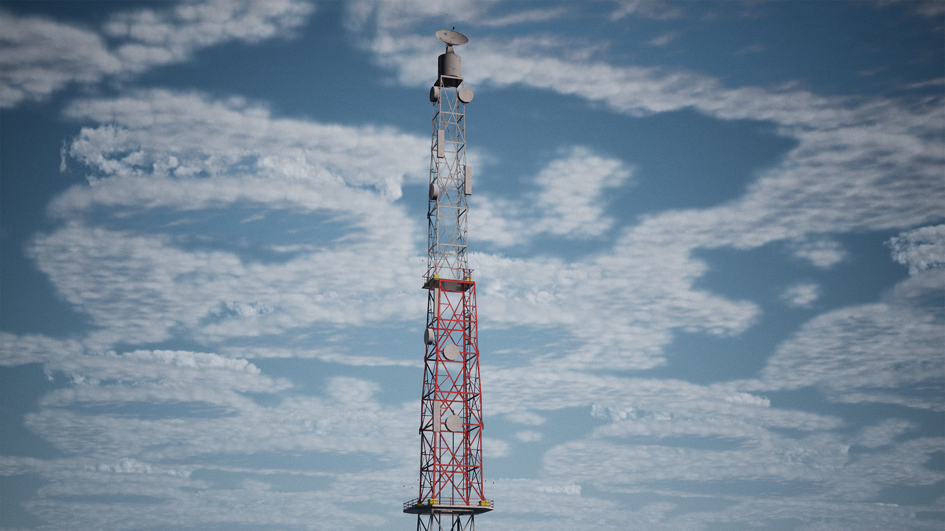3D model Modular Radio Tower 26 Assets VR / AR / low-poly | CGTrader