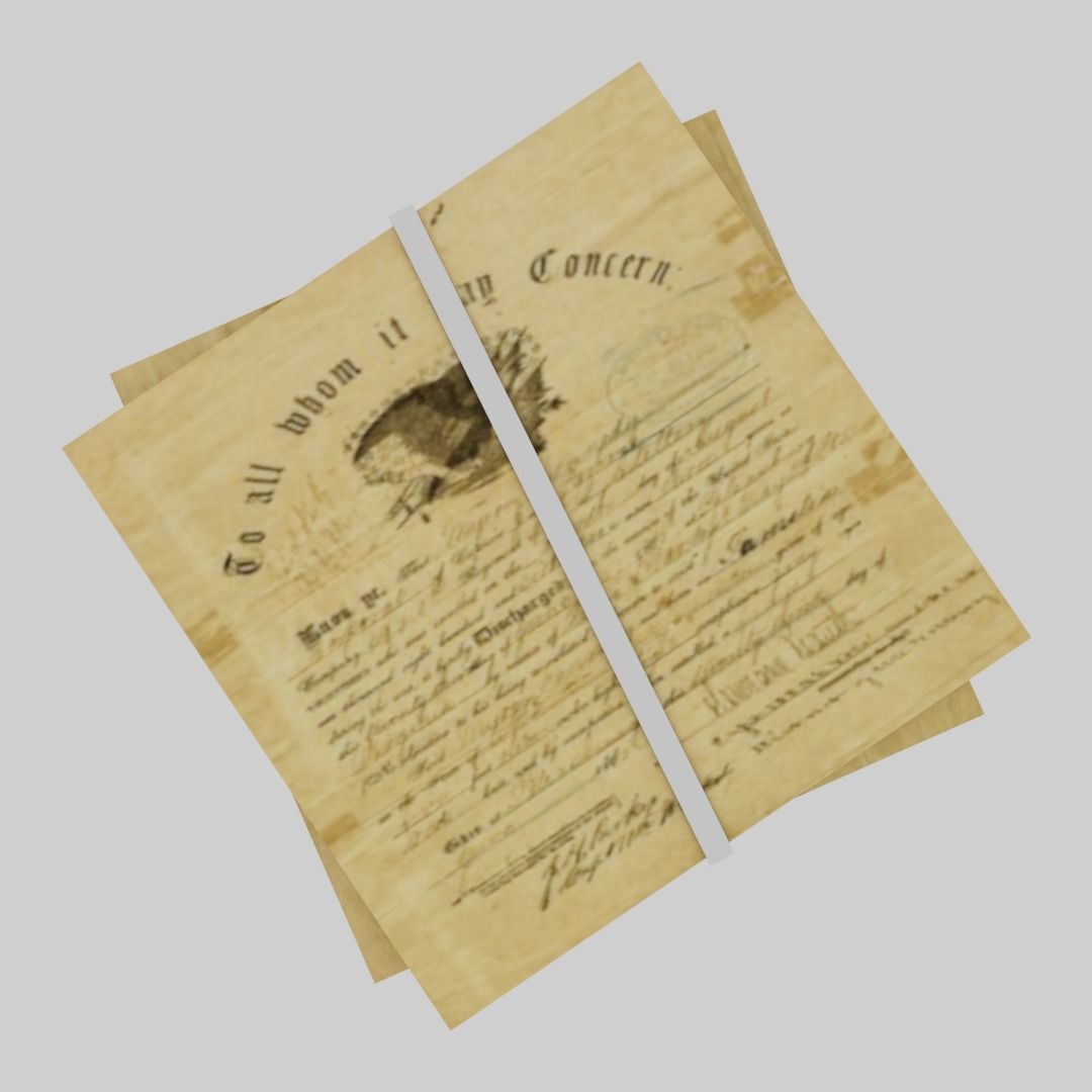 3D model Documents Package VR / AR / low-poly | CGTrader