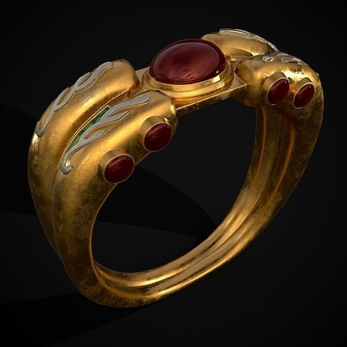 3D model Jeweled Concept Ring VR / AR / low-poly | CGTrader