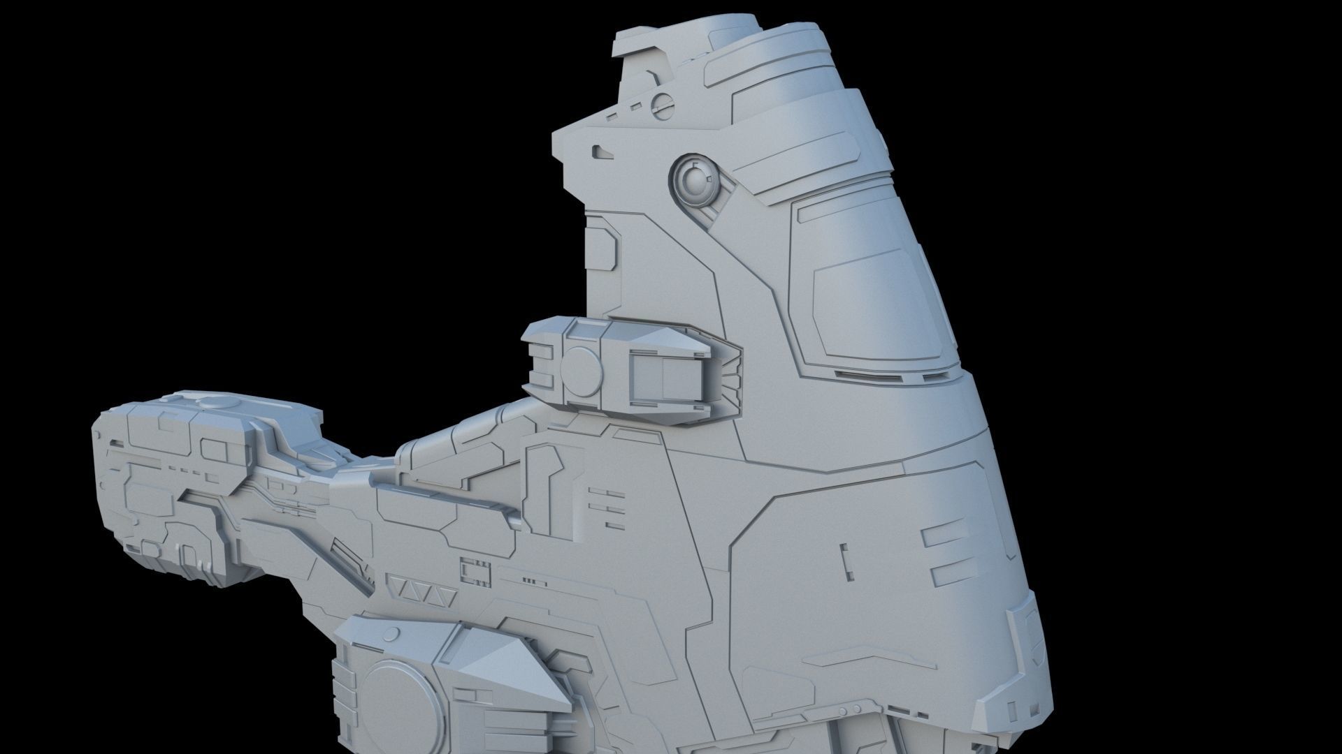 Alien spaceship 3D model | CGTrader