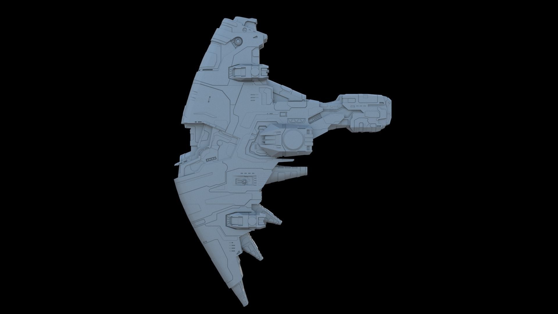 Alien spaceship 3D model | CGTrader