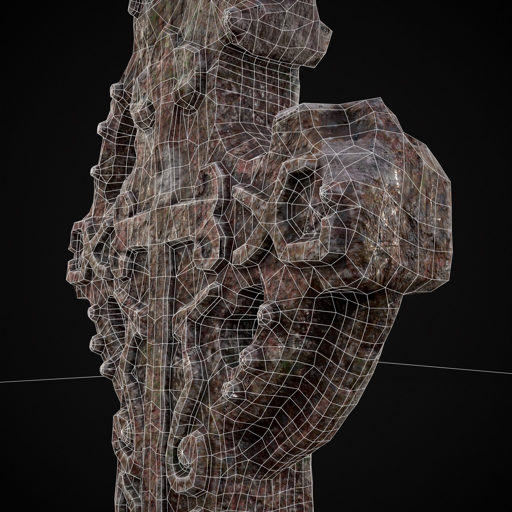 3d Model Broken Crusader Cross Gravestone Vr Ar Low Poly Cgtrader