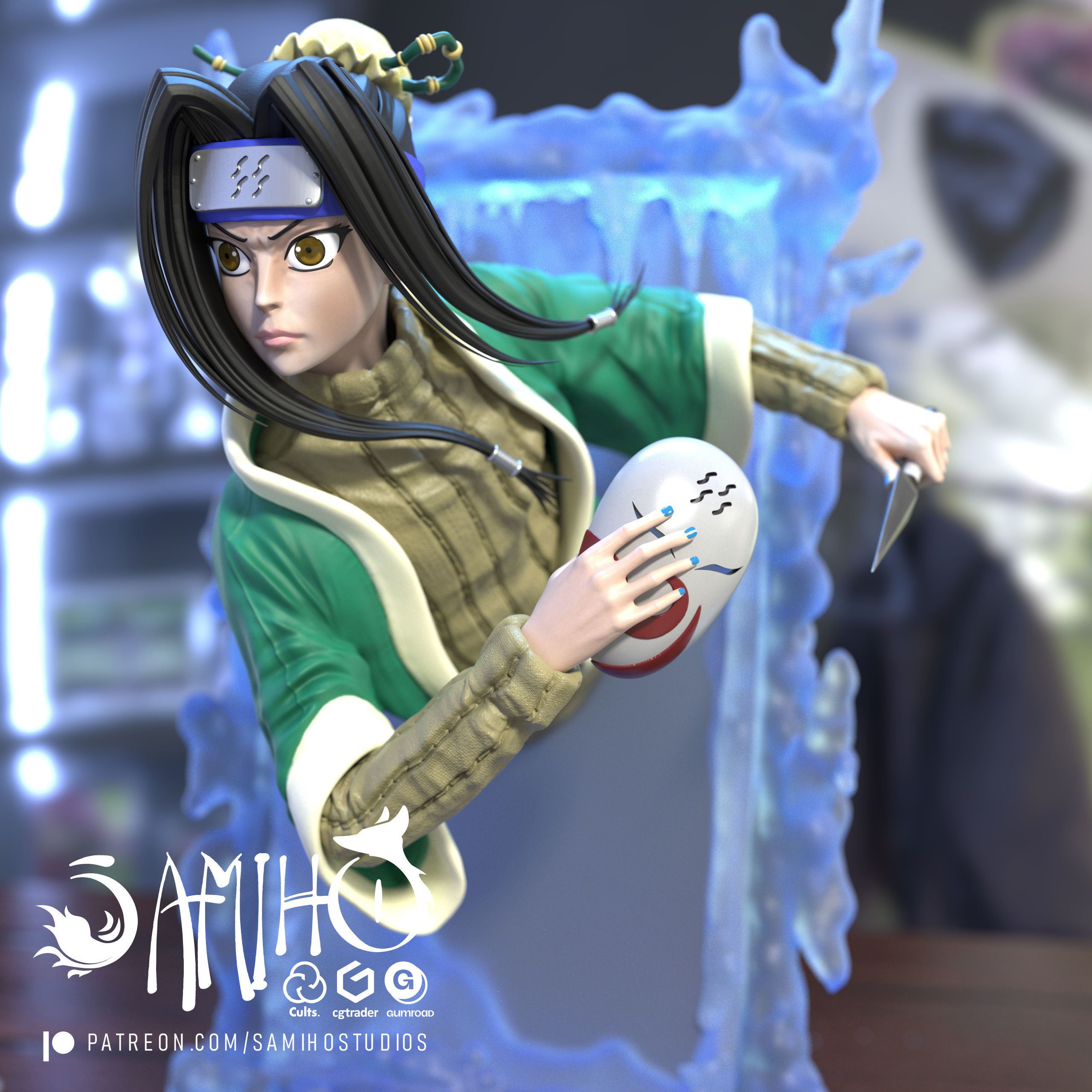 SAMIHO STUDIOS - Haku Crystal Mirror - STLs Ready for Printing 3D model ...