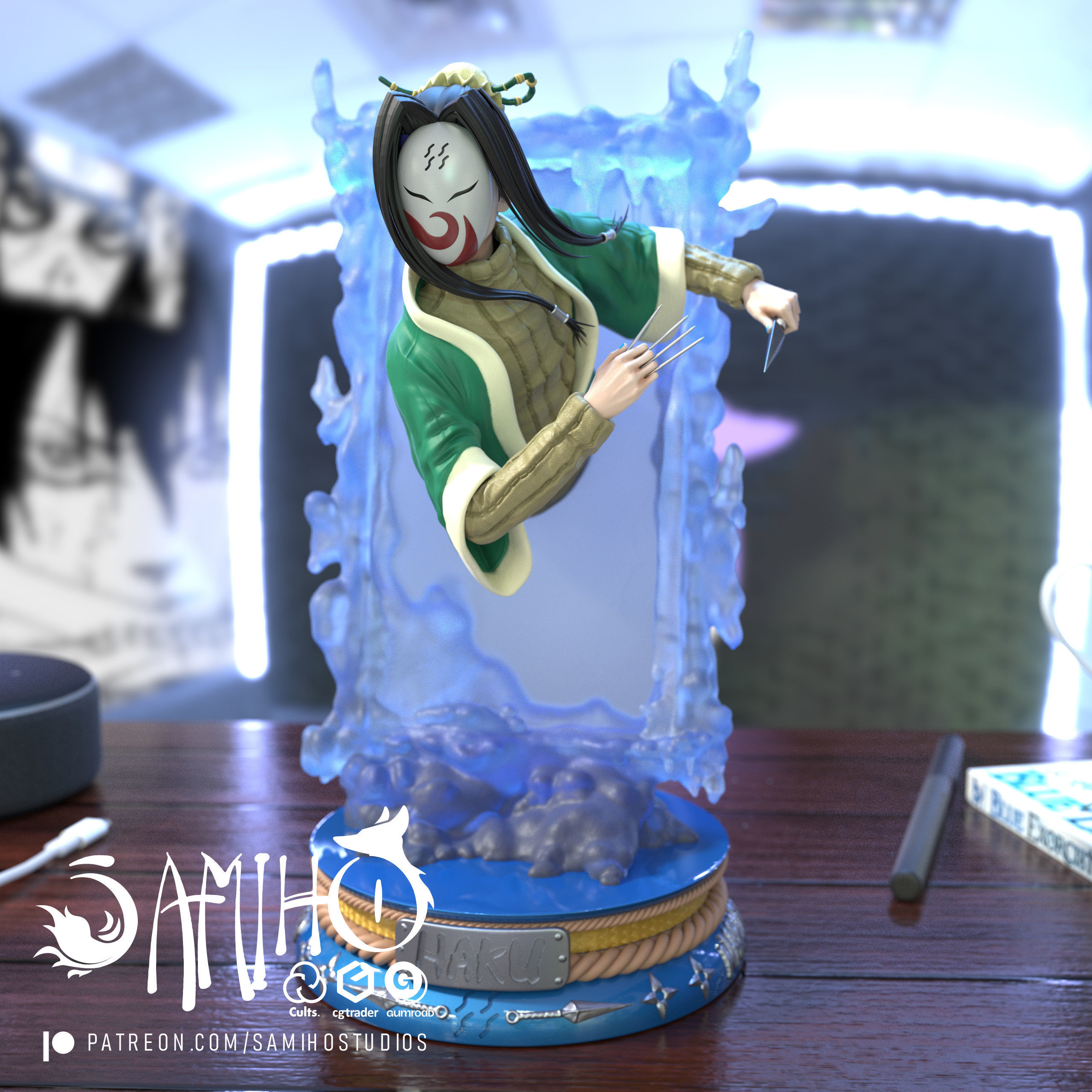 SAMIHO STUDIOS - Haku Crystal Mirror - STLs Ready for Printing 3D model ...