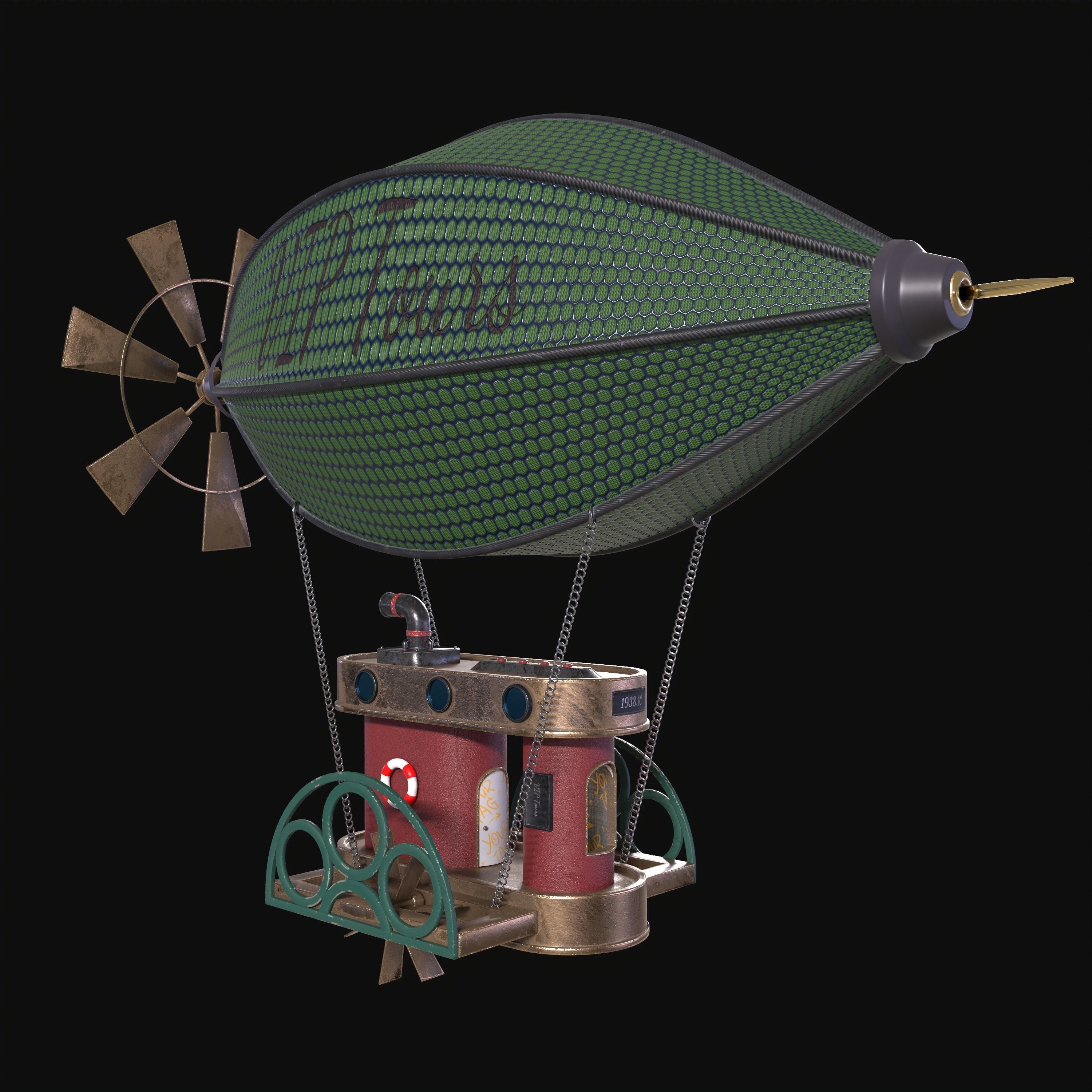 Airship 3D model | CGTrader