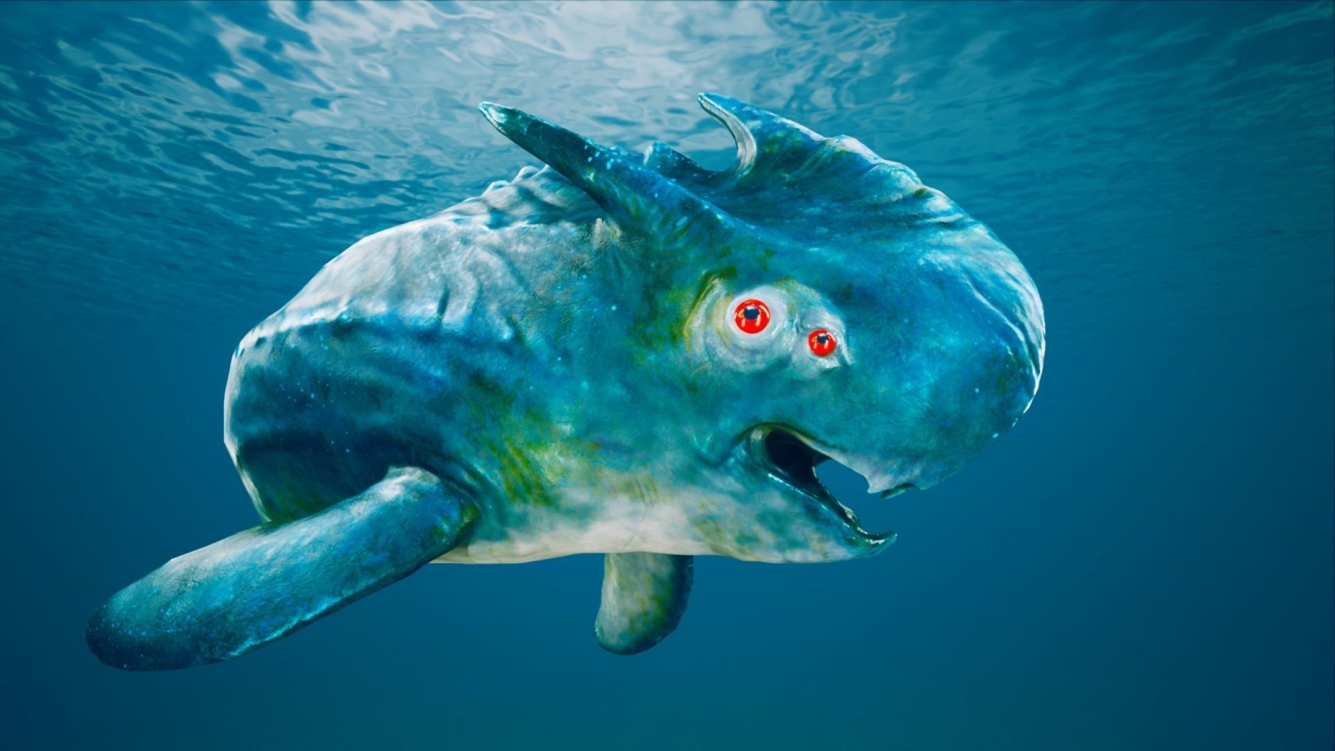 3D model Alien Fantasy Ocean Creature - Tri Whale with Unreal Support ...