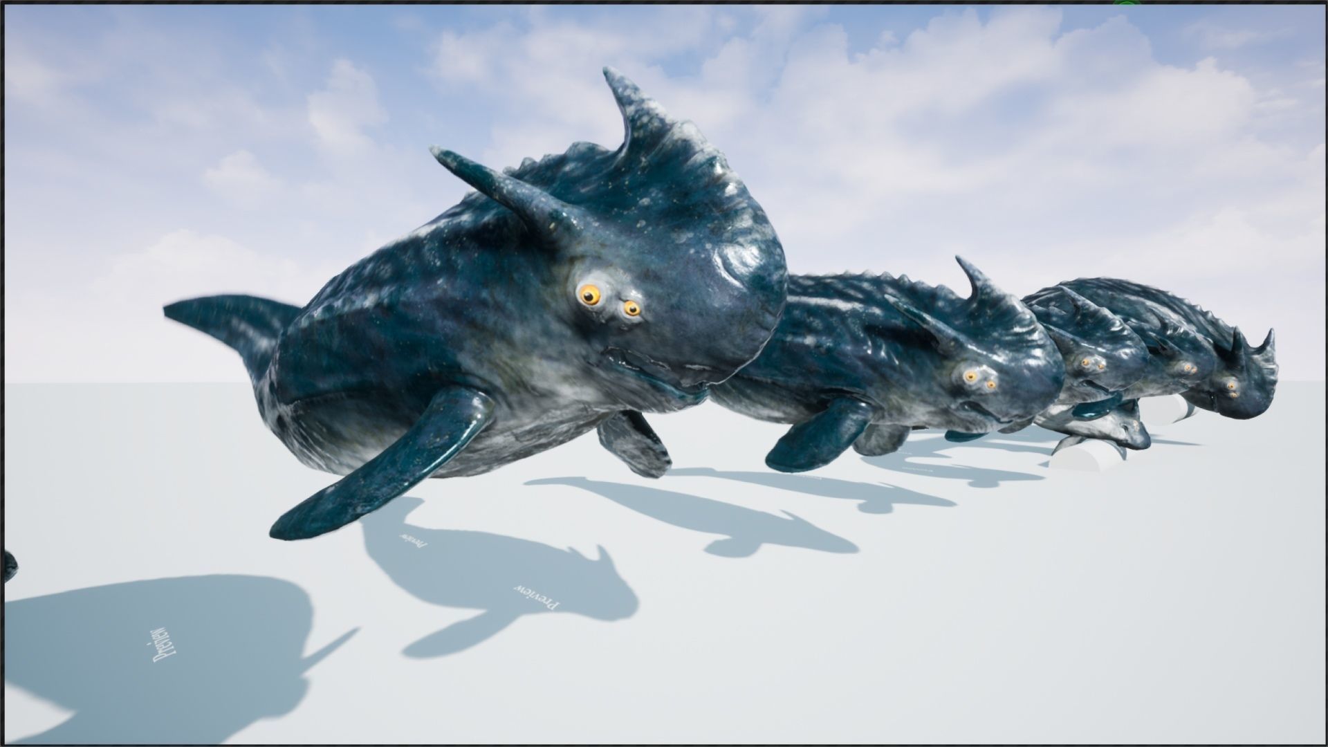 3D model Alien Fantasy Ocean Creature - Tri Whale with Unreal Support ...