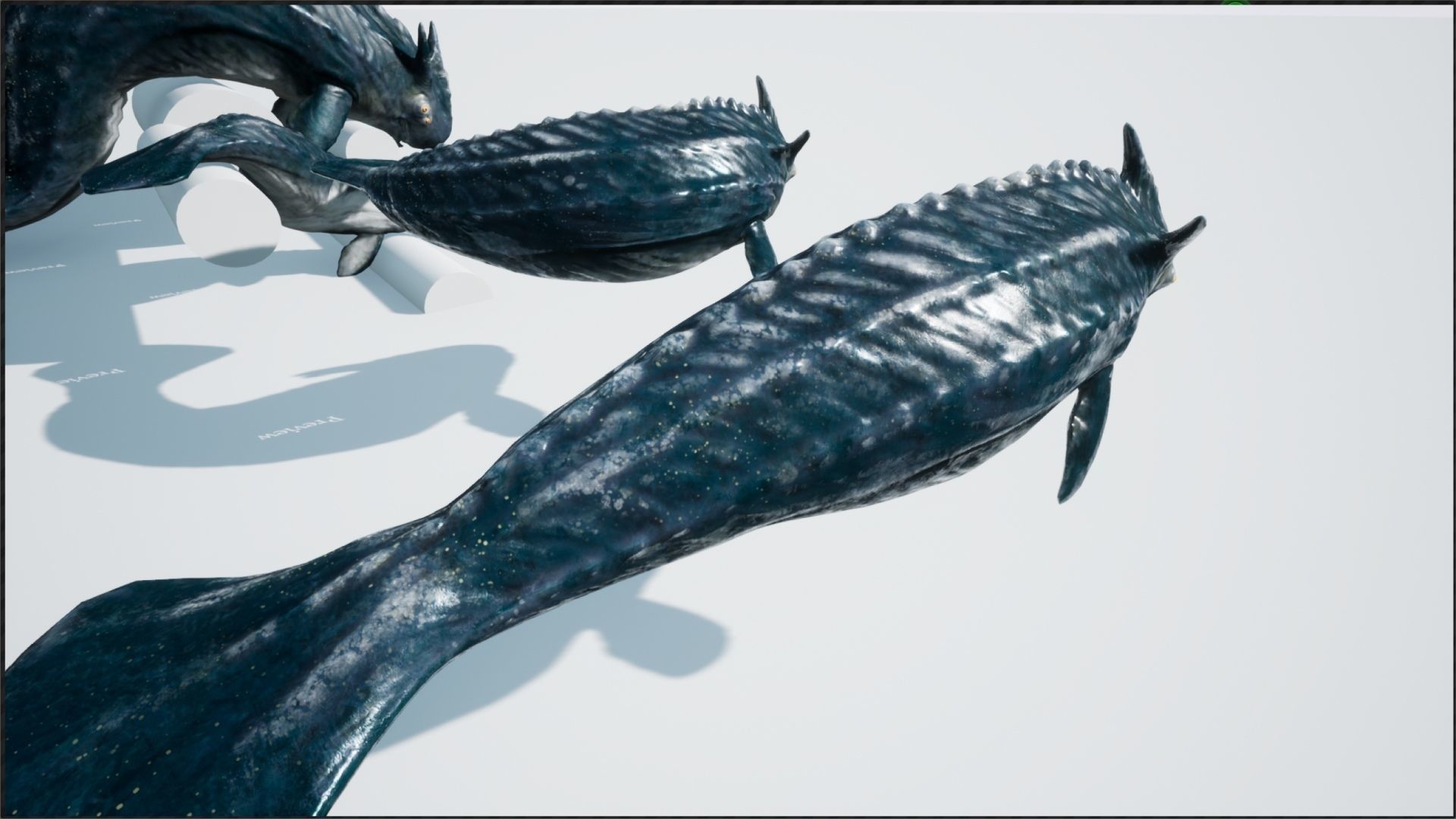 3D model Alien Fantasy Ocean Creature - Tri Whale with Unreal Support ...