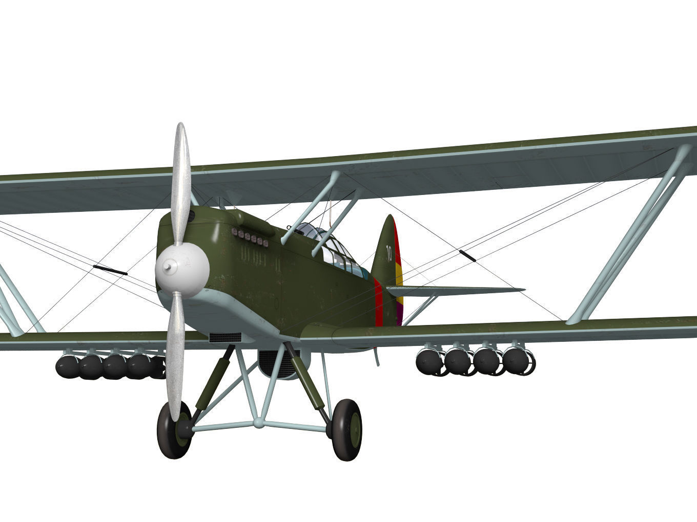 Polikarpov R-Z 3D model | CGTrader