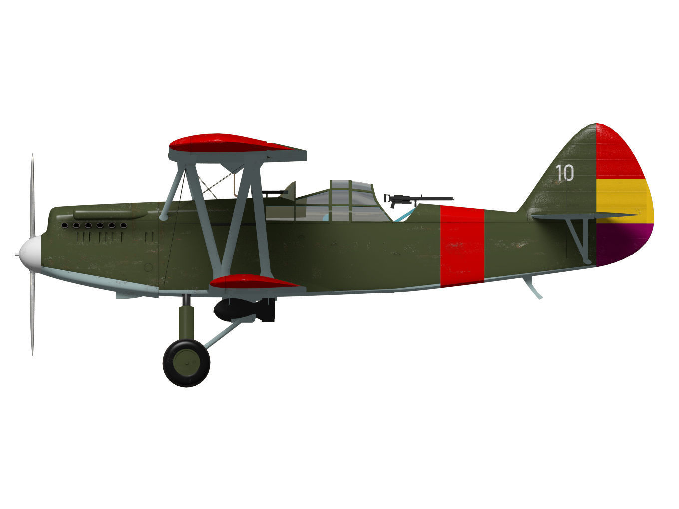 Polikarpov R-Z 3D model | CGTrader