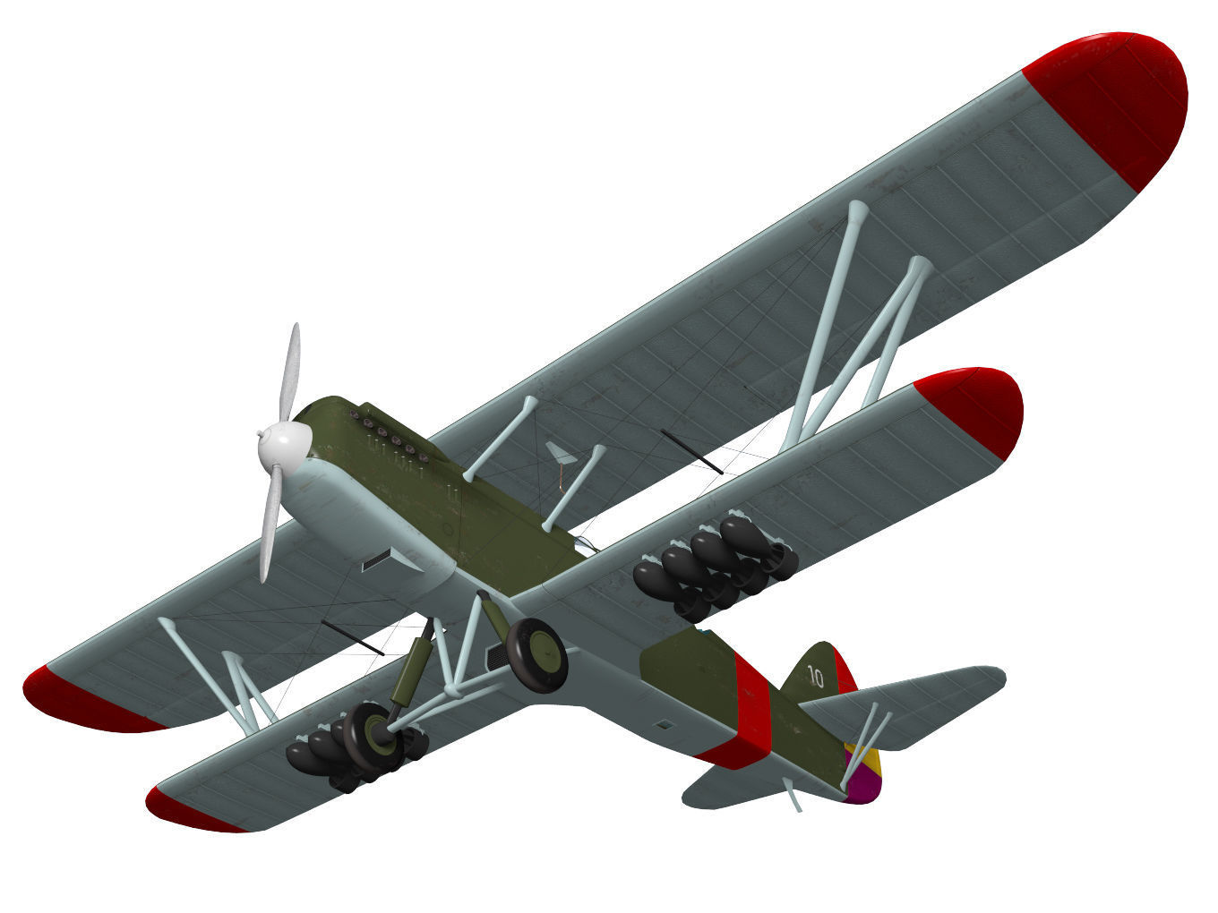 Polikarpov R-Z 3D model | CGTrader