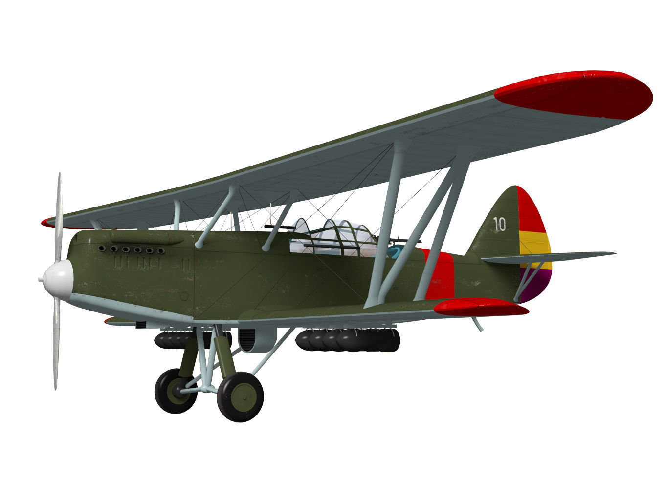 Polikarpov R-Z 3D model | CGTrader