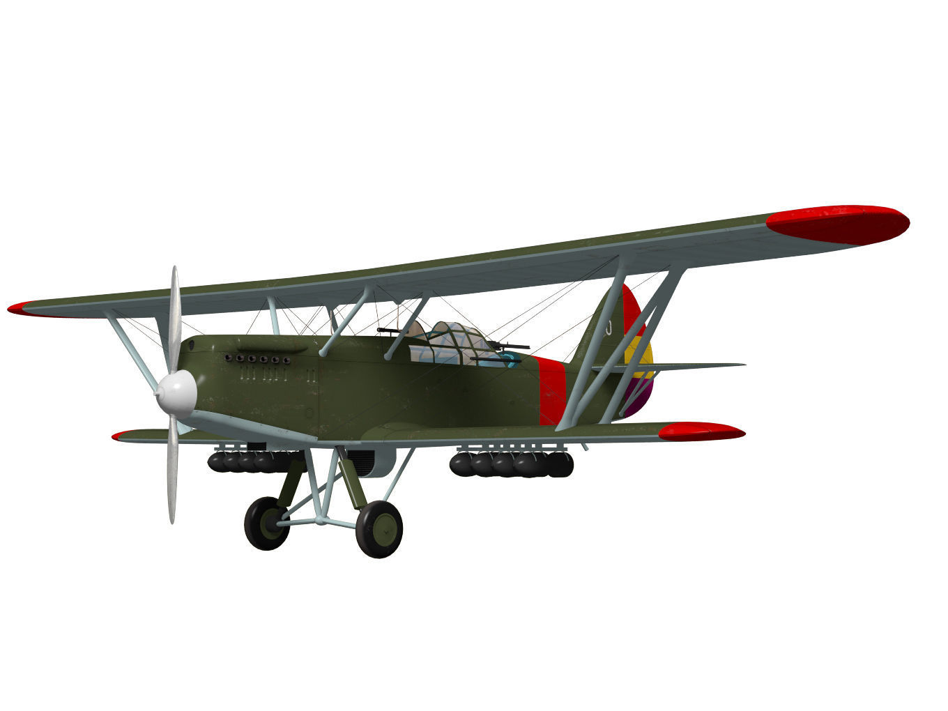 Polikarpov R-Z 3D model | CGTrader