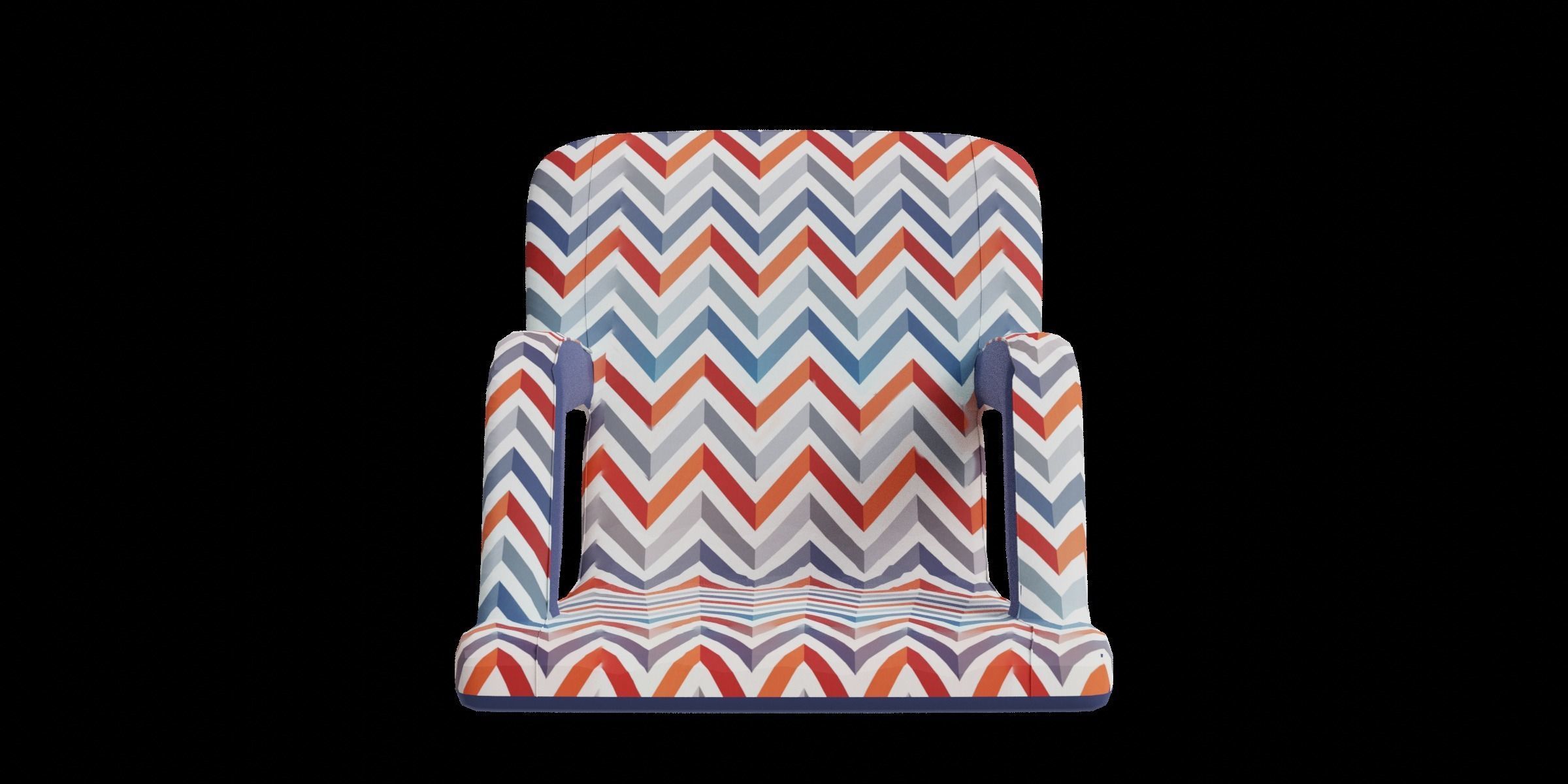 3D model Foldable Zigzag Chair VR / AR / low-poly | CGTrader