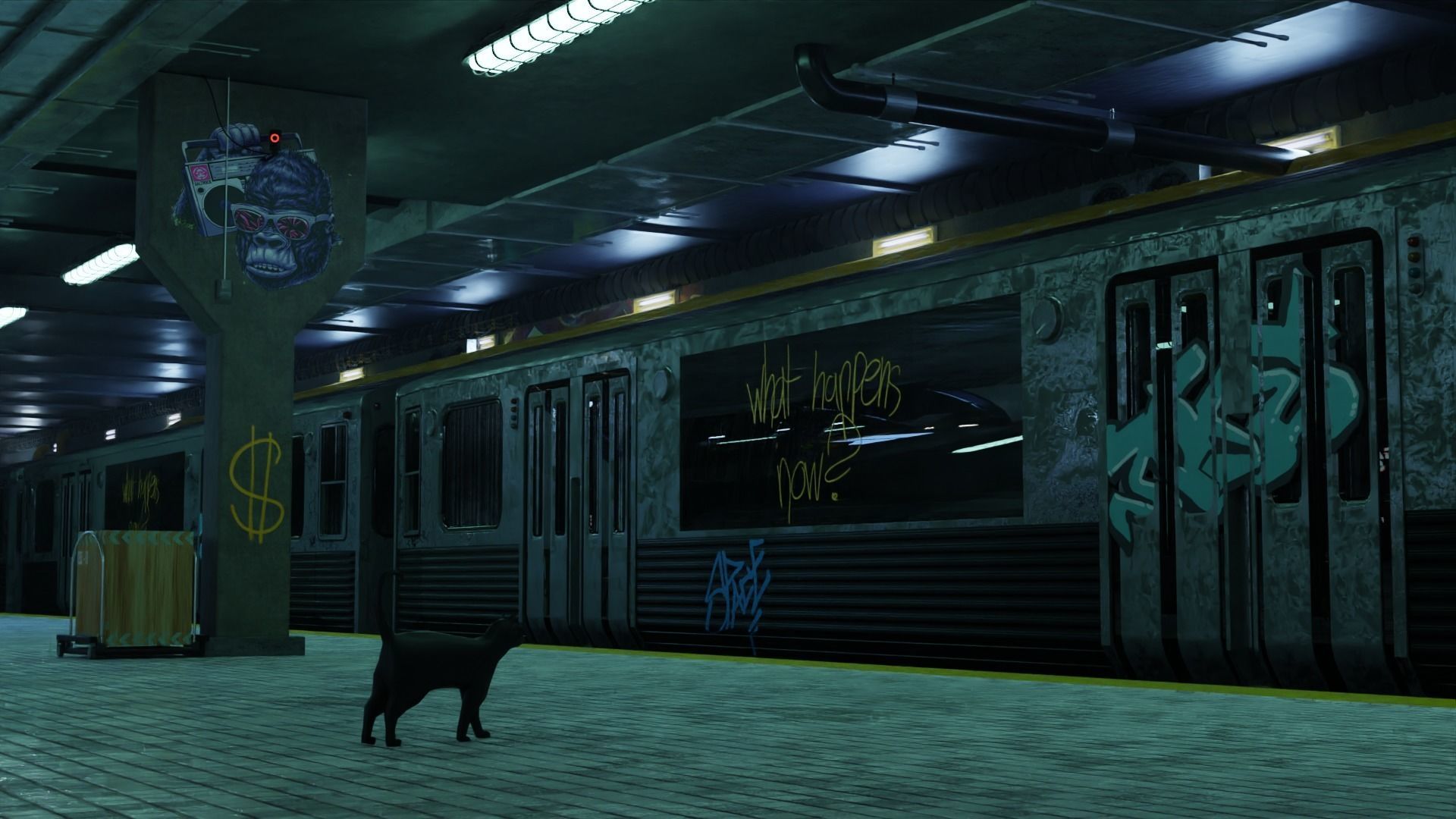 Subway Station Scene 3D Blend File Textured FBX OBJ MTL Files 3D model ...